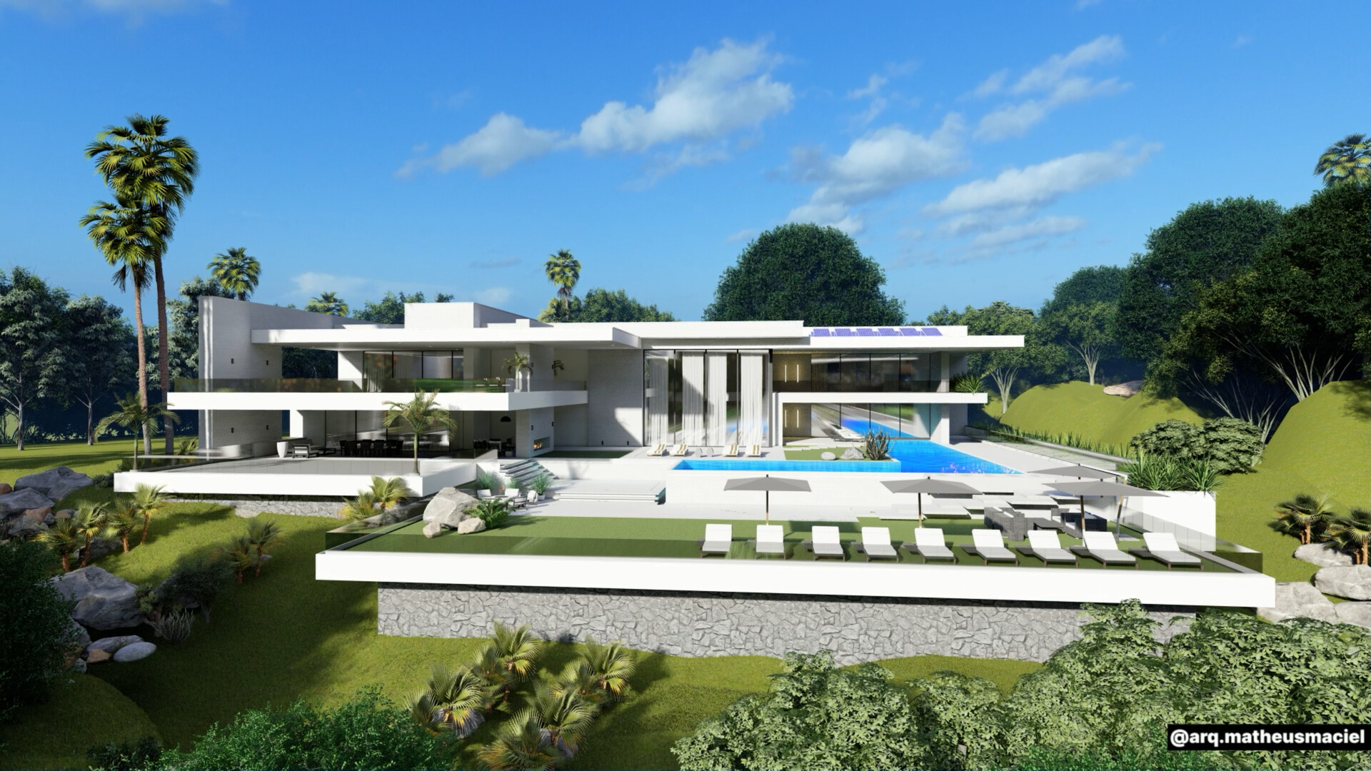 ArtStation - Ultra-Luxury Modern Mansion | Matheus Maciel Architecture & Design