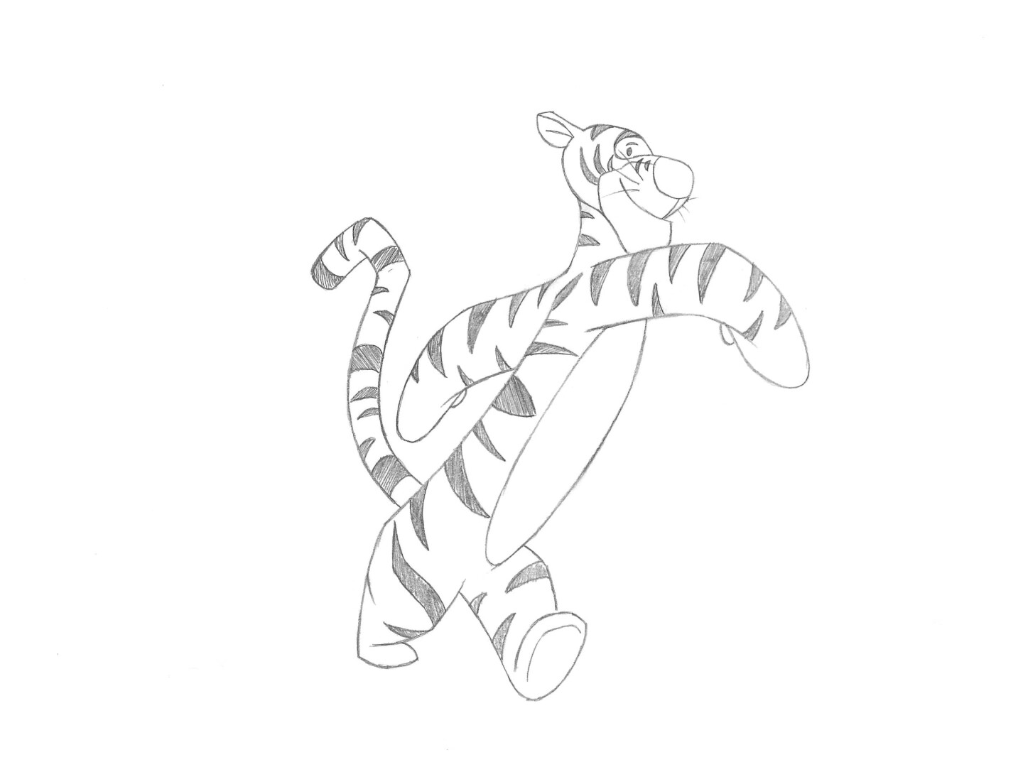 tigger bouncing coloring pages