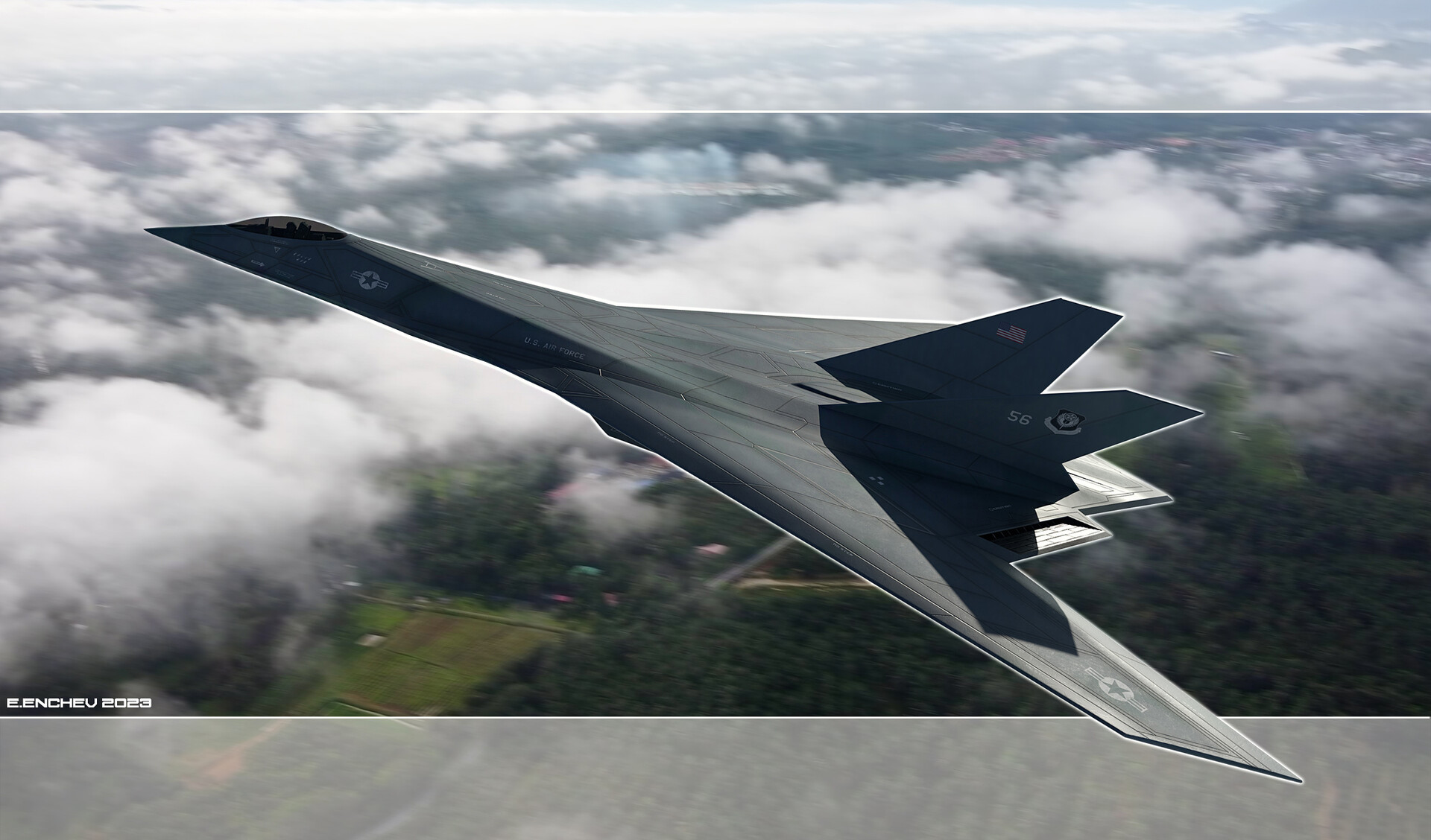 Encho Enchev - Stealth bomber design