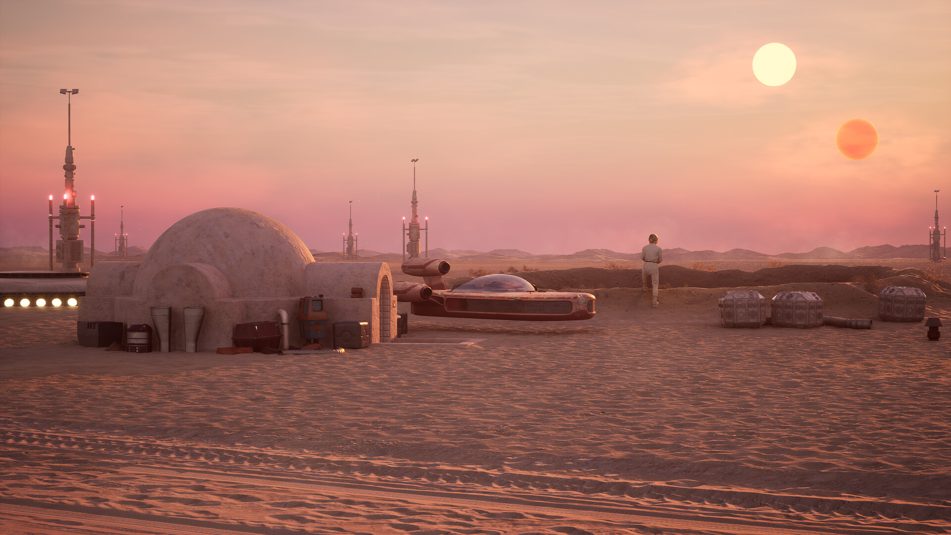 Angelo Garcia - [UE5] Binary Sunset Props