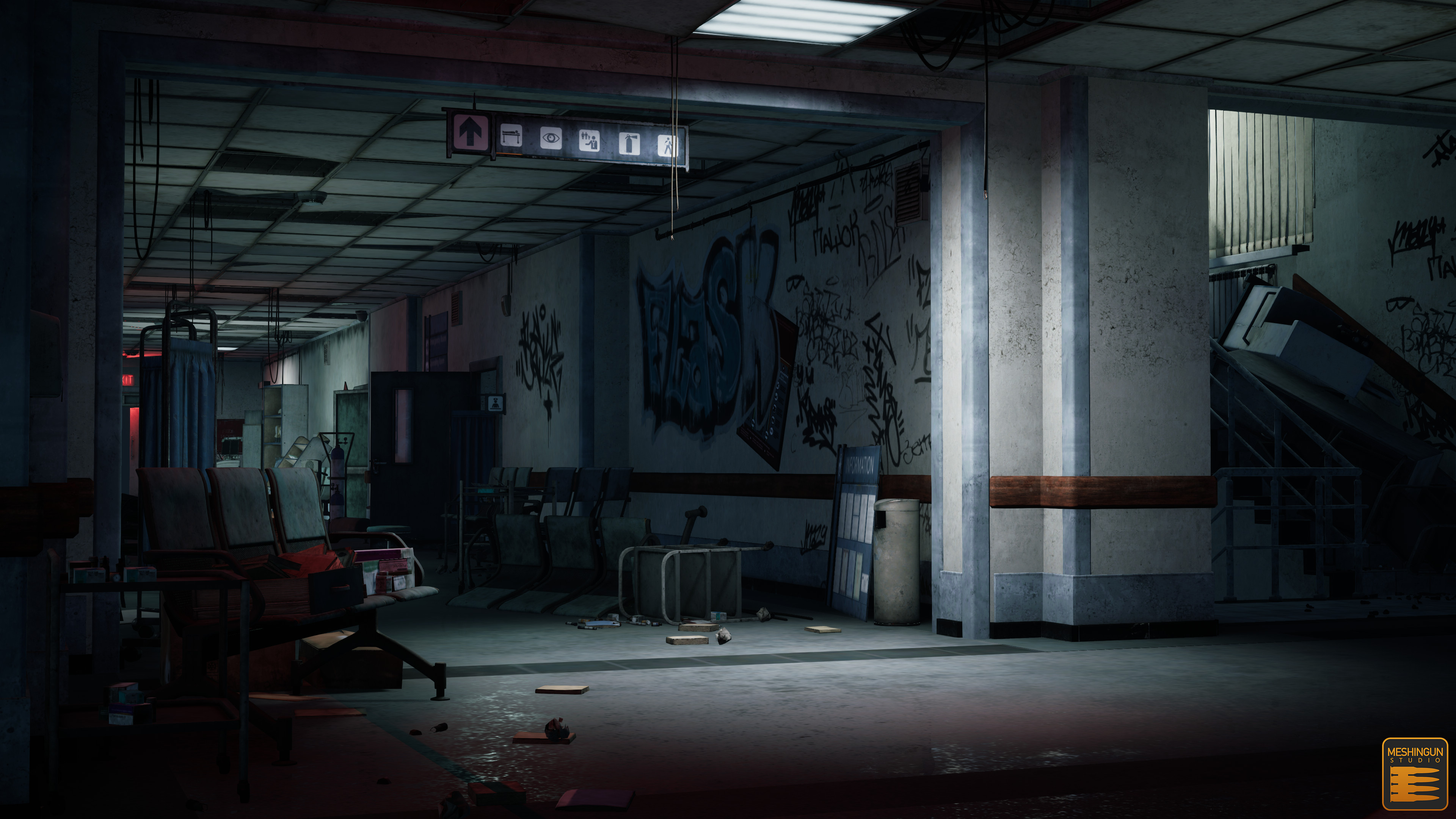 MESHINGUN STUDIO INC. - Unity - Apocalyptic Hospital Megapack+