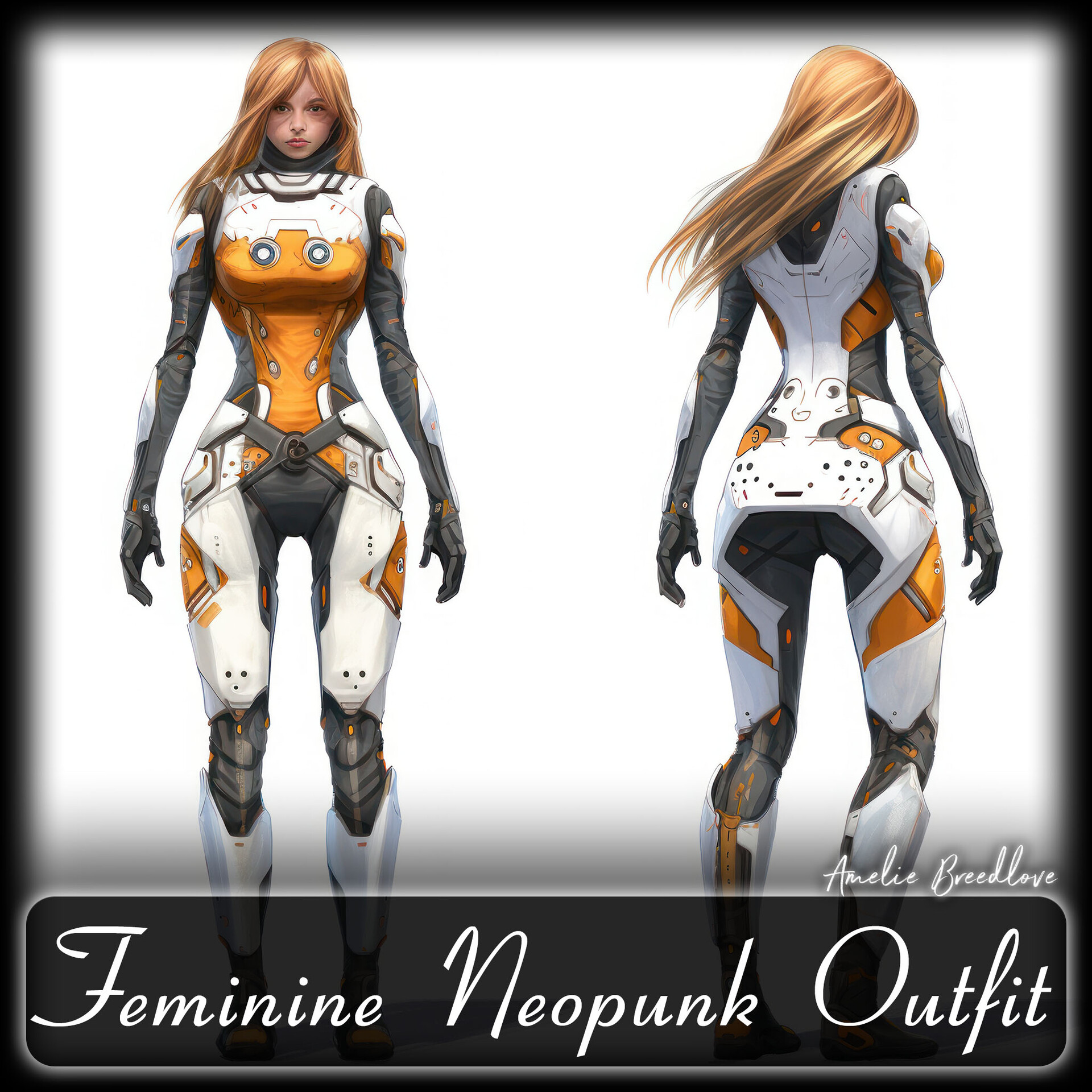 ArtStation - 200 Feminine Neopunk Outfit Reference Pack | 4K | v.93