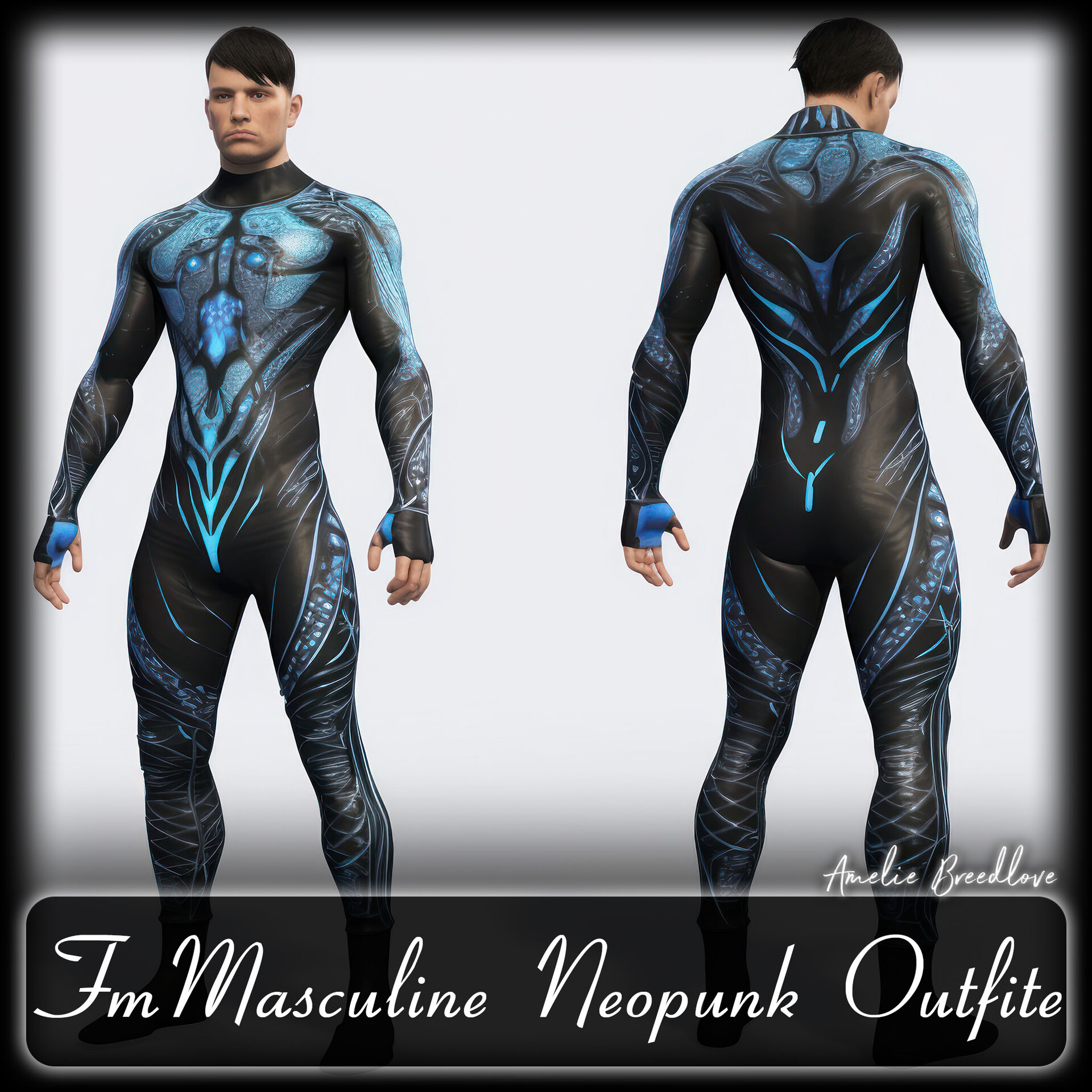 ArtStation - 200 Masculine Neopunk Outfit Reference Pack | 4K | v.94