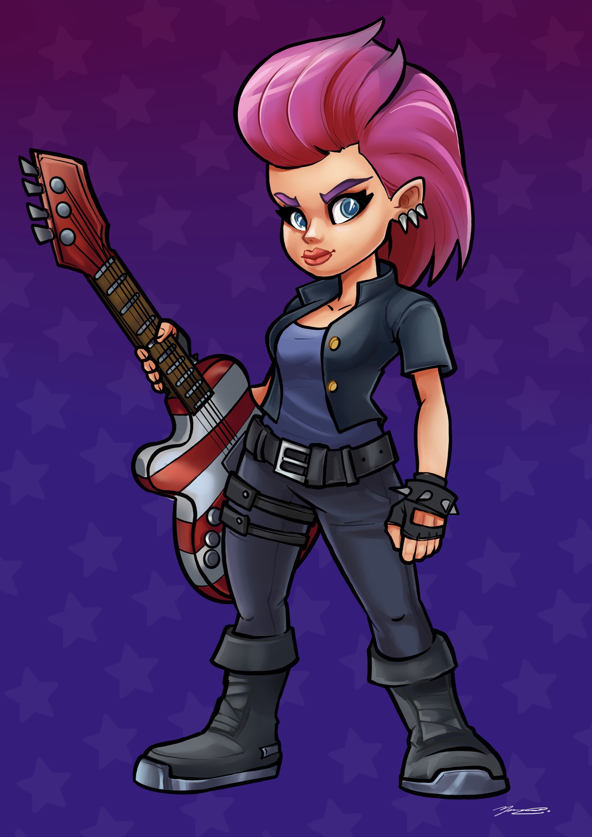 ArtStation - Punk Rocker Sheena