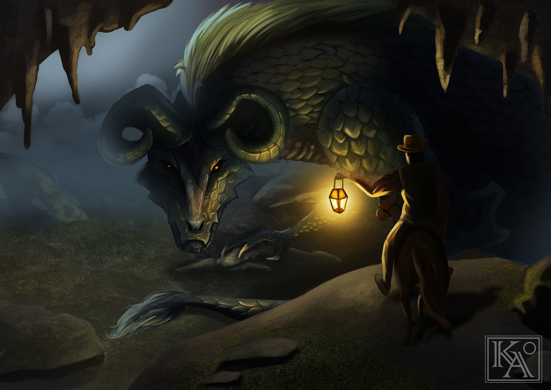 ArtStation - Dragon Cave