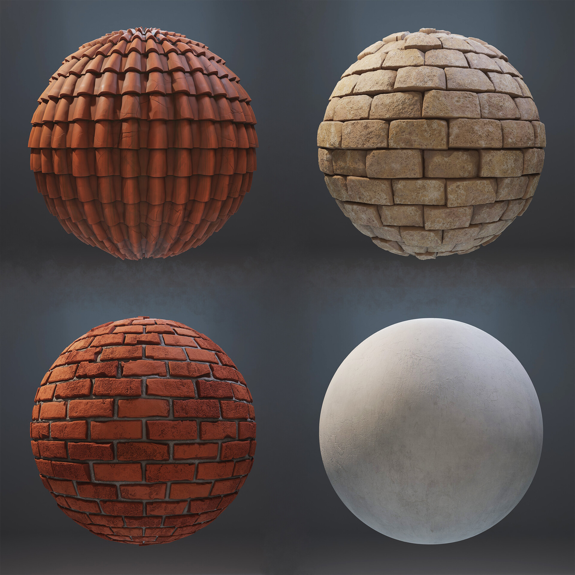 ArtStation - Stylized Building materials