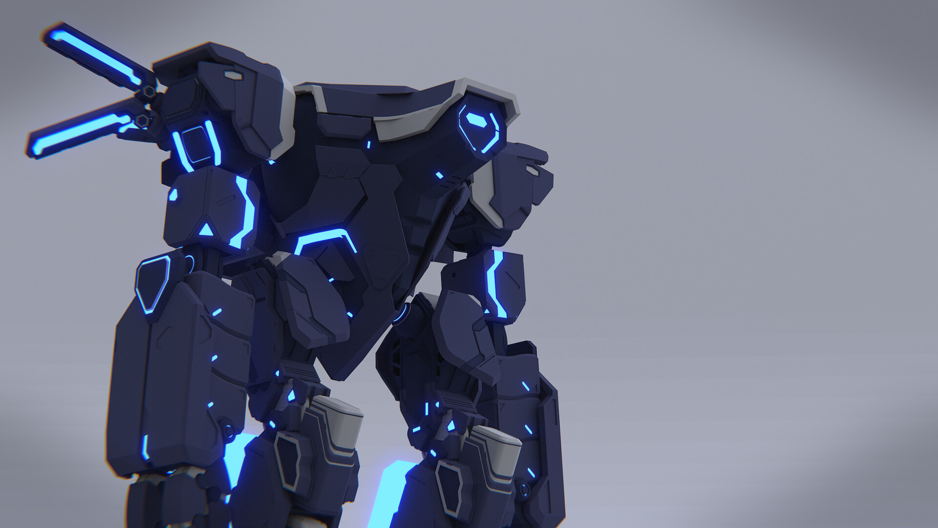 ArtStation - The mecha "Titan" from "Honkai Impact 3rd" Game