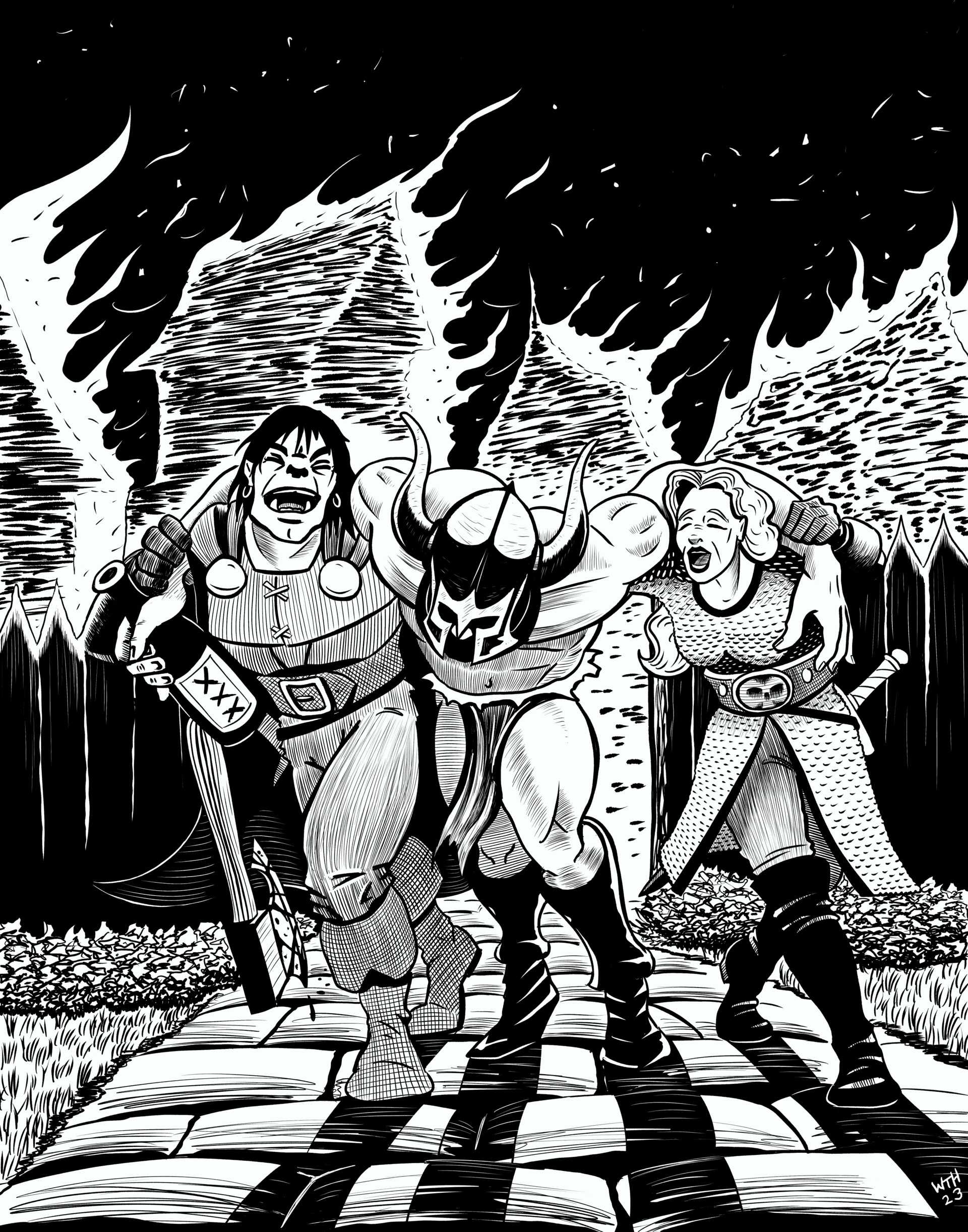 ArtStation - Shadowdark Inktober carousing