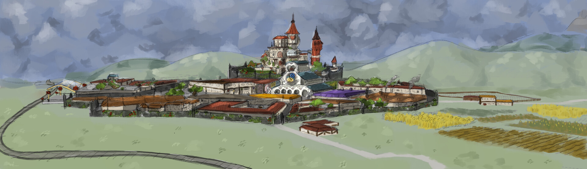 ArtStation - Fantasy Kingdom Environment Ideation