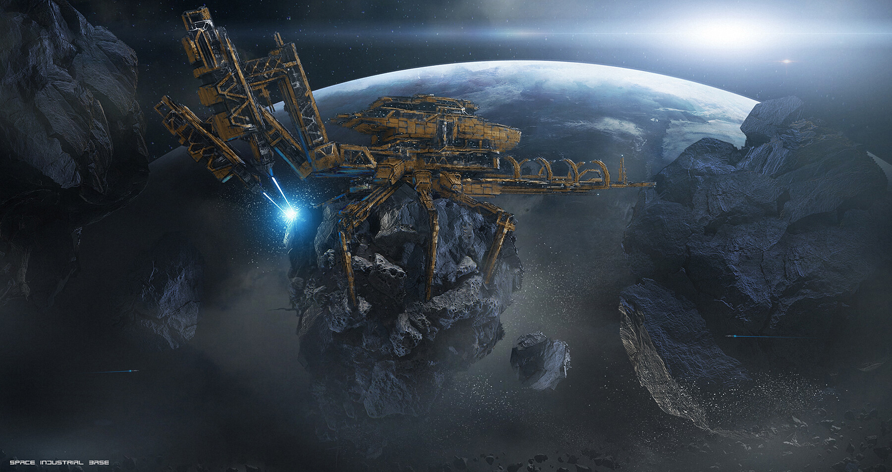 ArtStation - Asteroid excavator