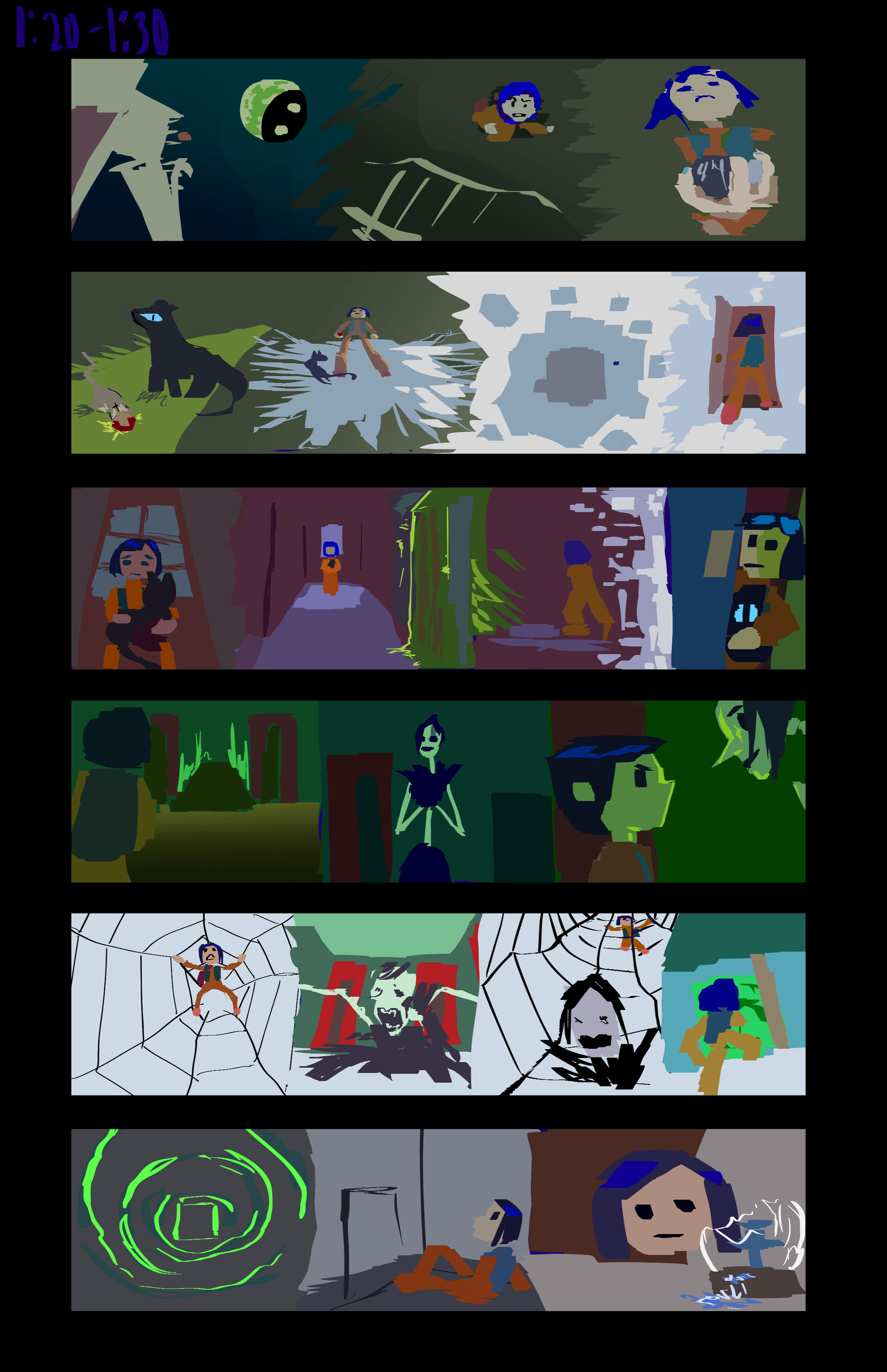 ArtStation - Coraline color script study