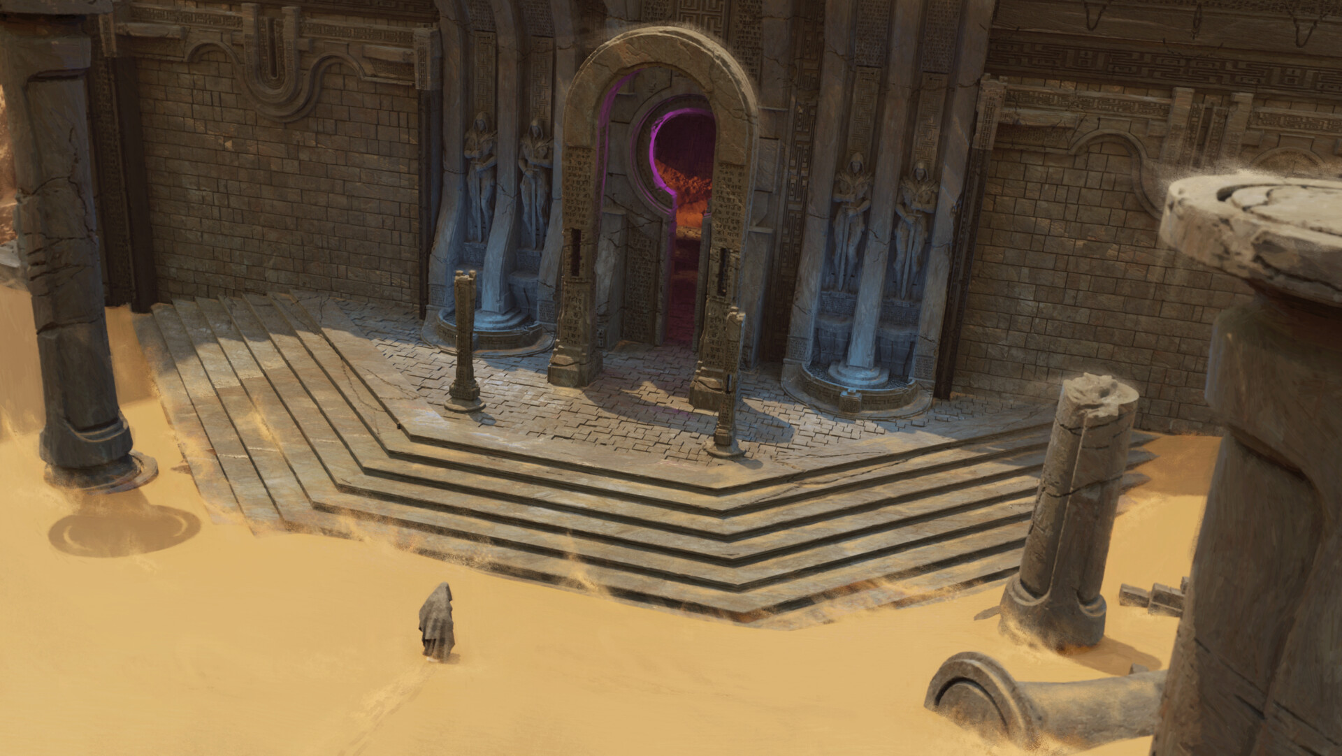 Liam Davey - Star Wars - The Fallen - Sith Temple Cinematic Storyboard