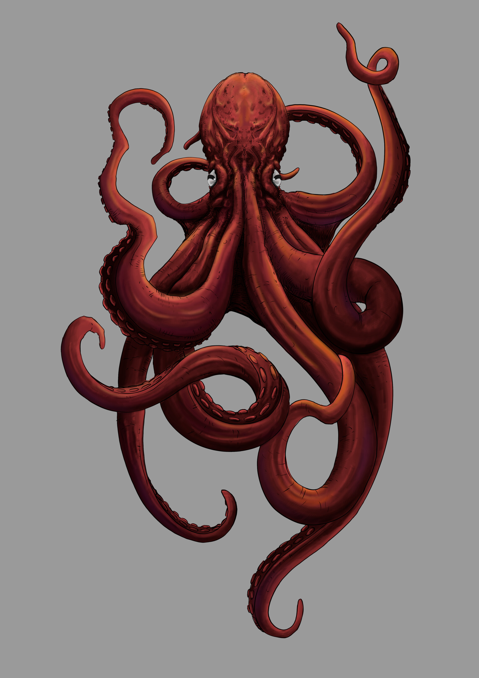 ArtStation - The Scarlet Elegance: The Red Octopus