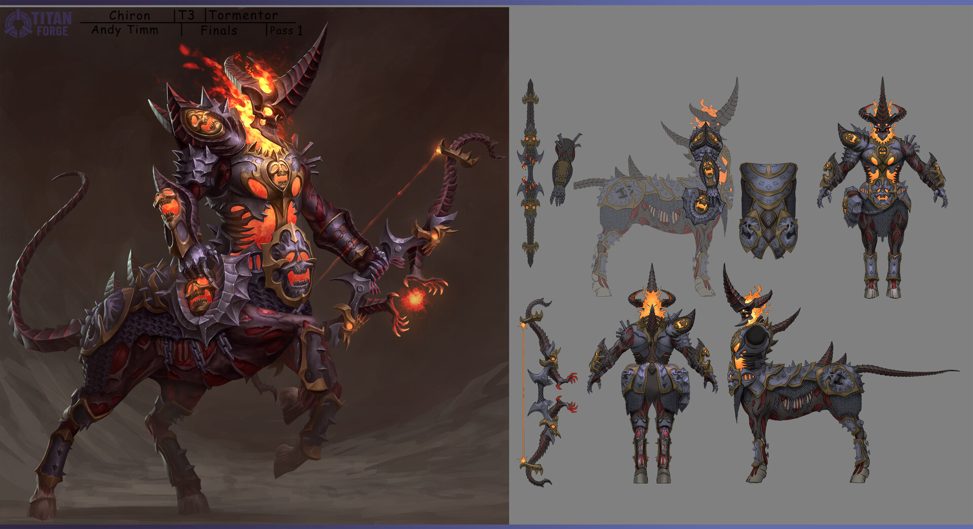 ArtStation - Infernal Warden Chiron