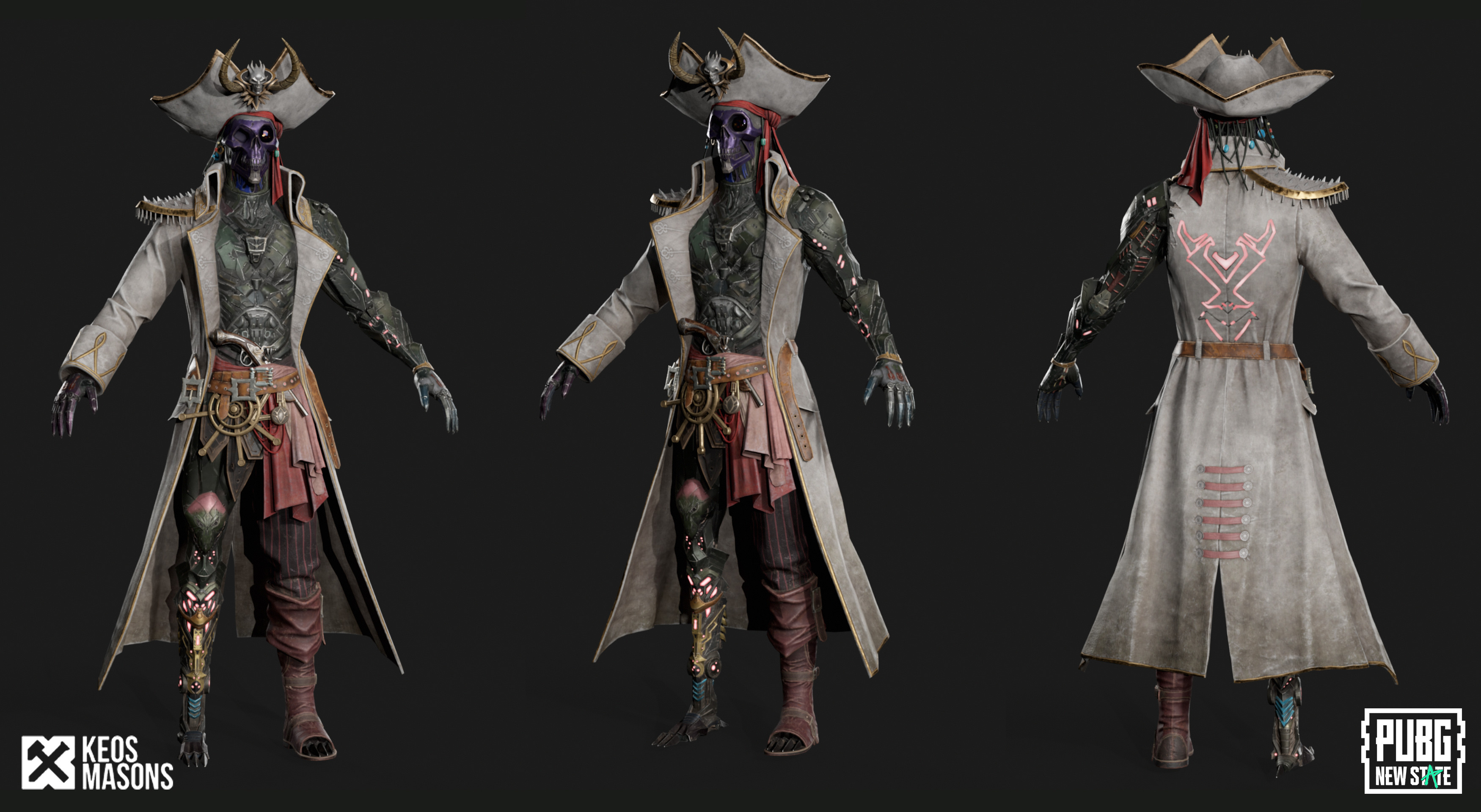 KEOS MASONS - PUBG - Carribean Ghost Costume