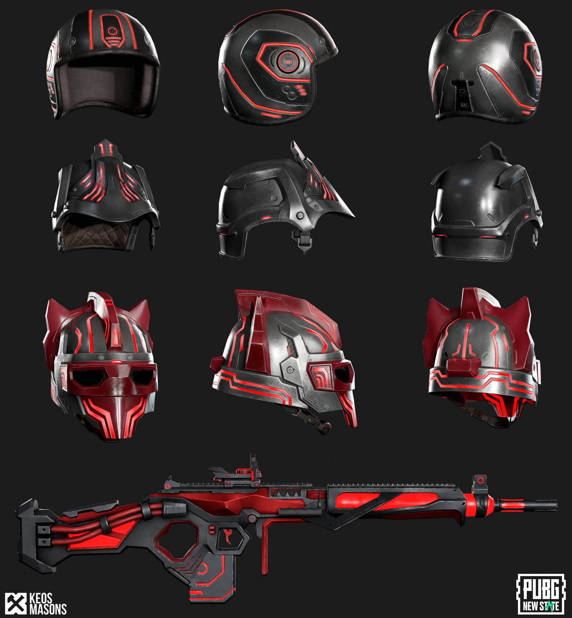 KEOS MASONS - PUBG - Dark Emperor Costume