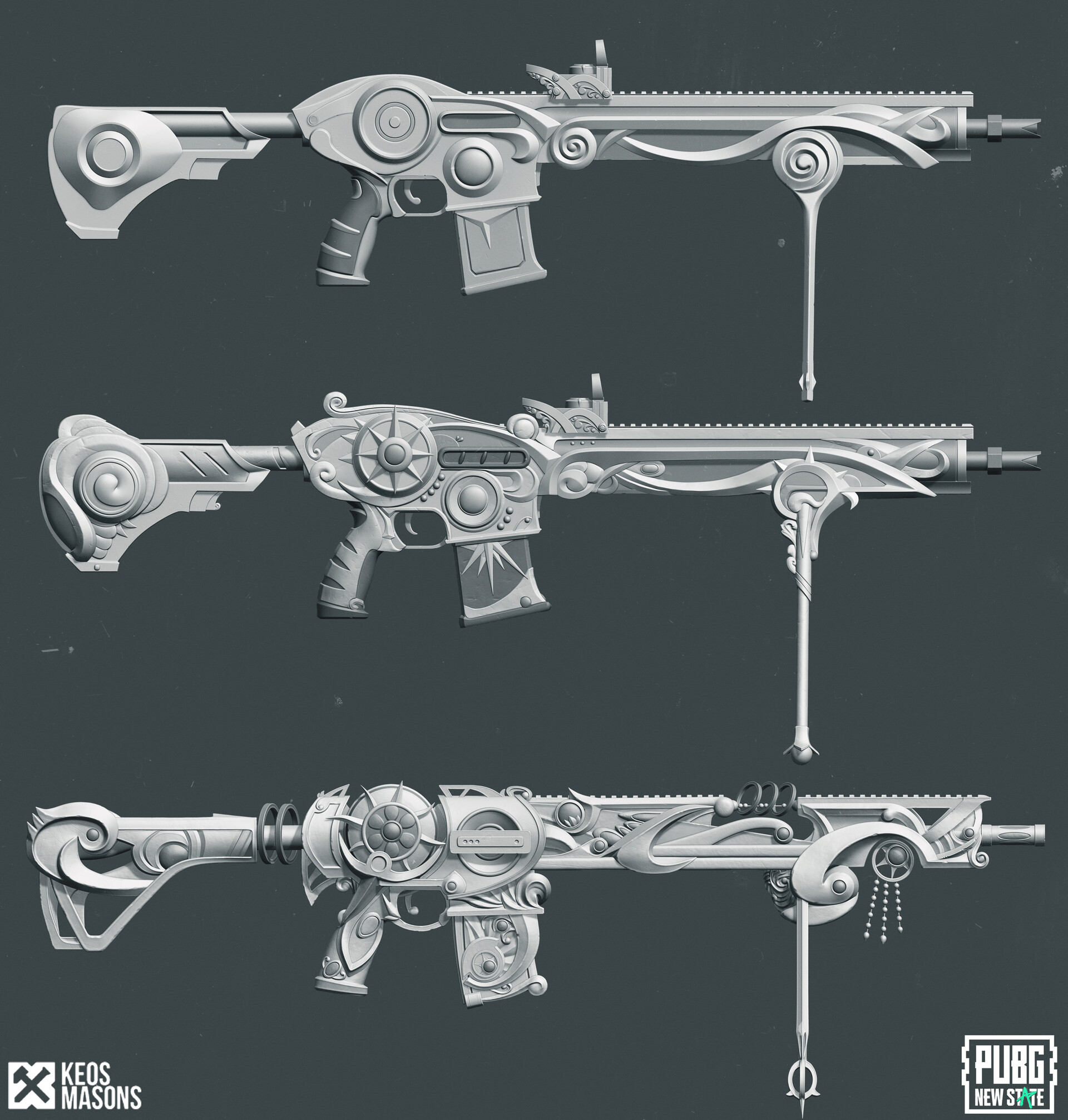 KEOS MASONS - PUBG - Blue Wizard Costume