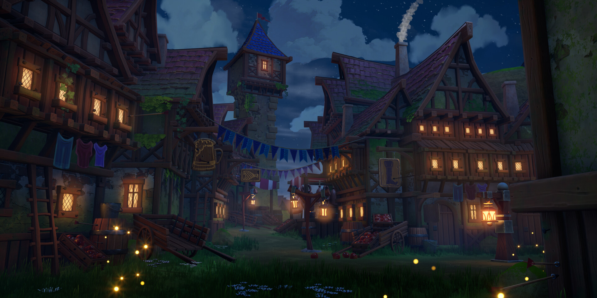 Naseem Ul Hasan - Stylized Medieval Town(Relight)