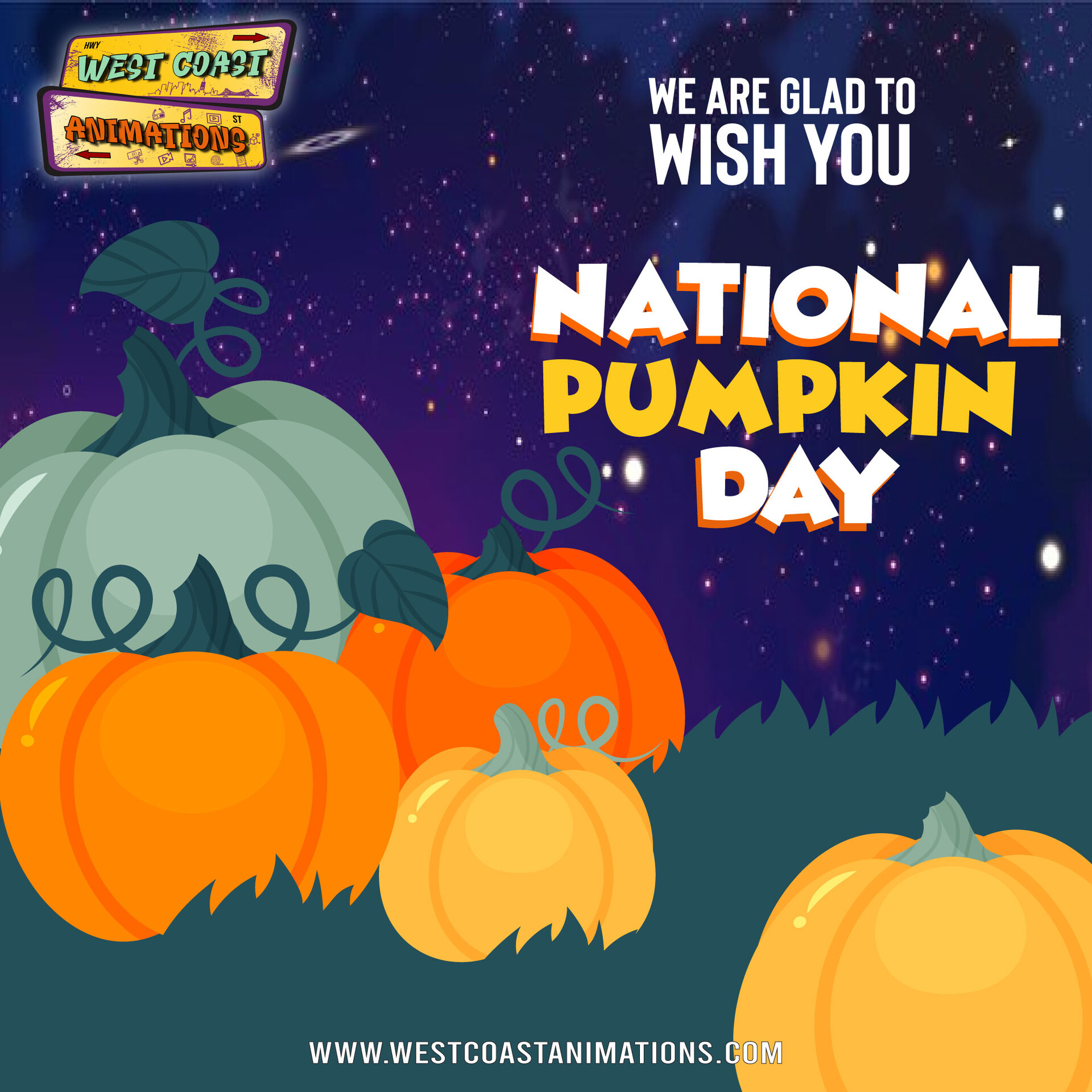 Westcoast Animations - Happy National Pumpkin Day