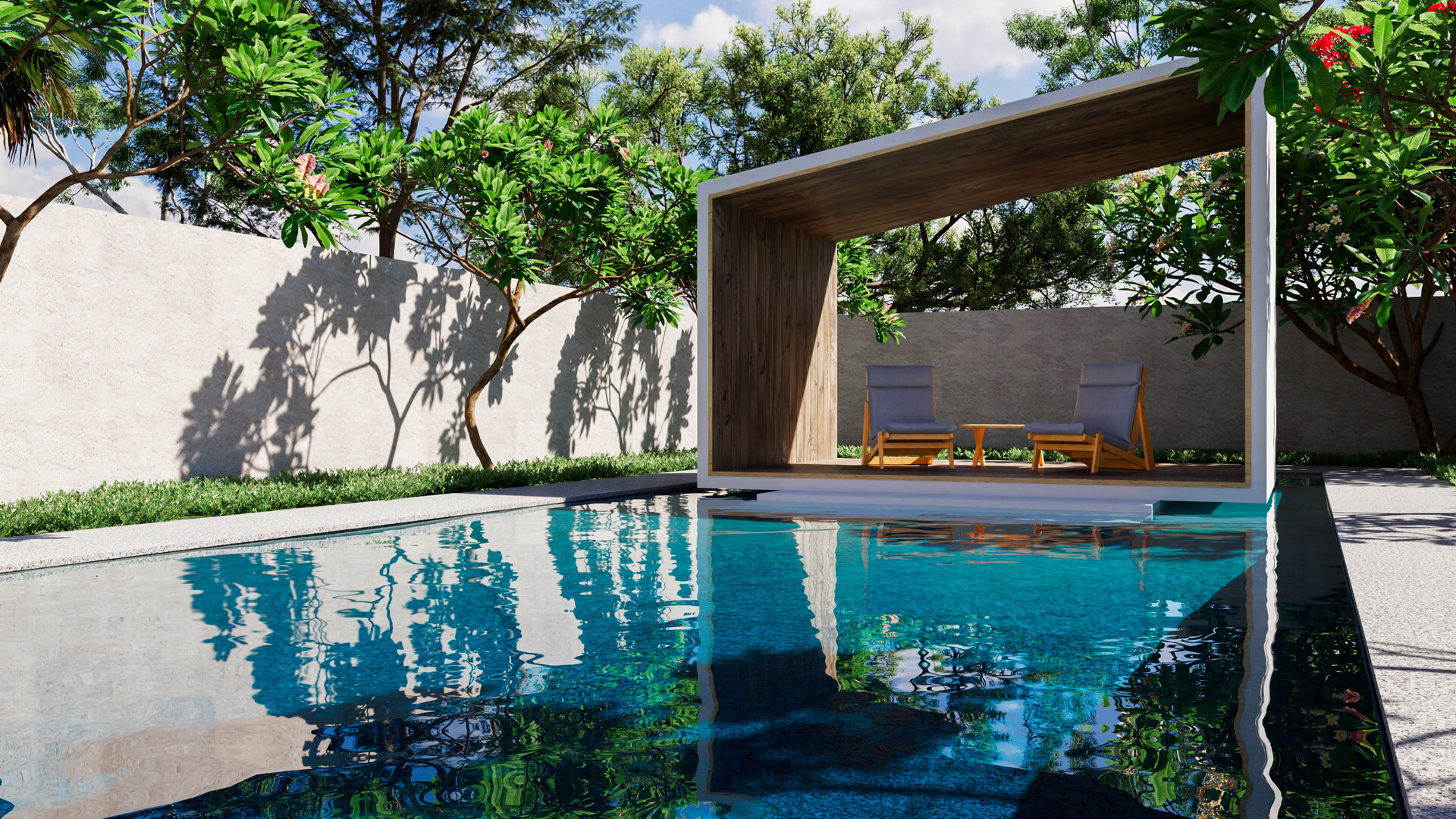 ArtStation - Pool Shed