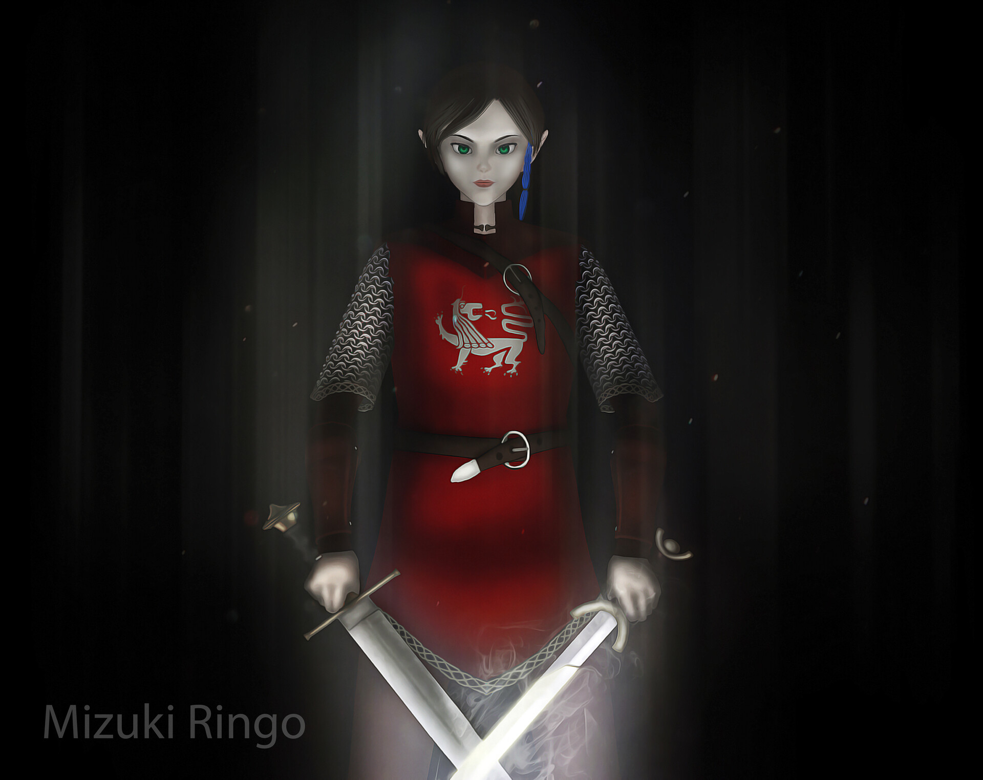 ArtStation - Sidhe With two swords