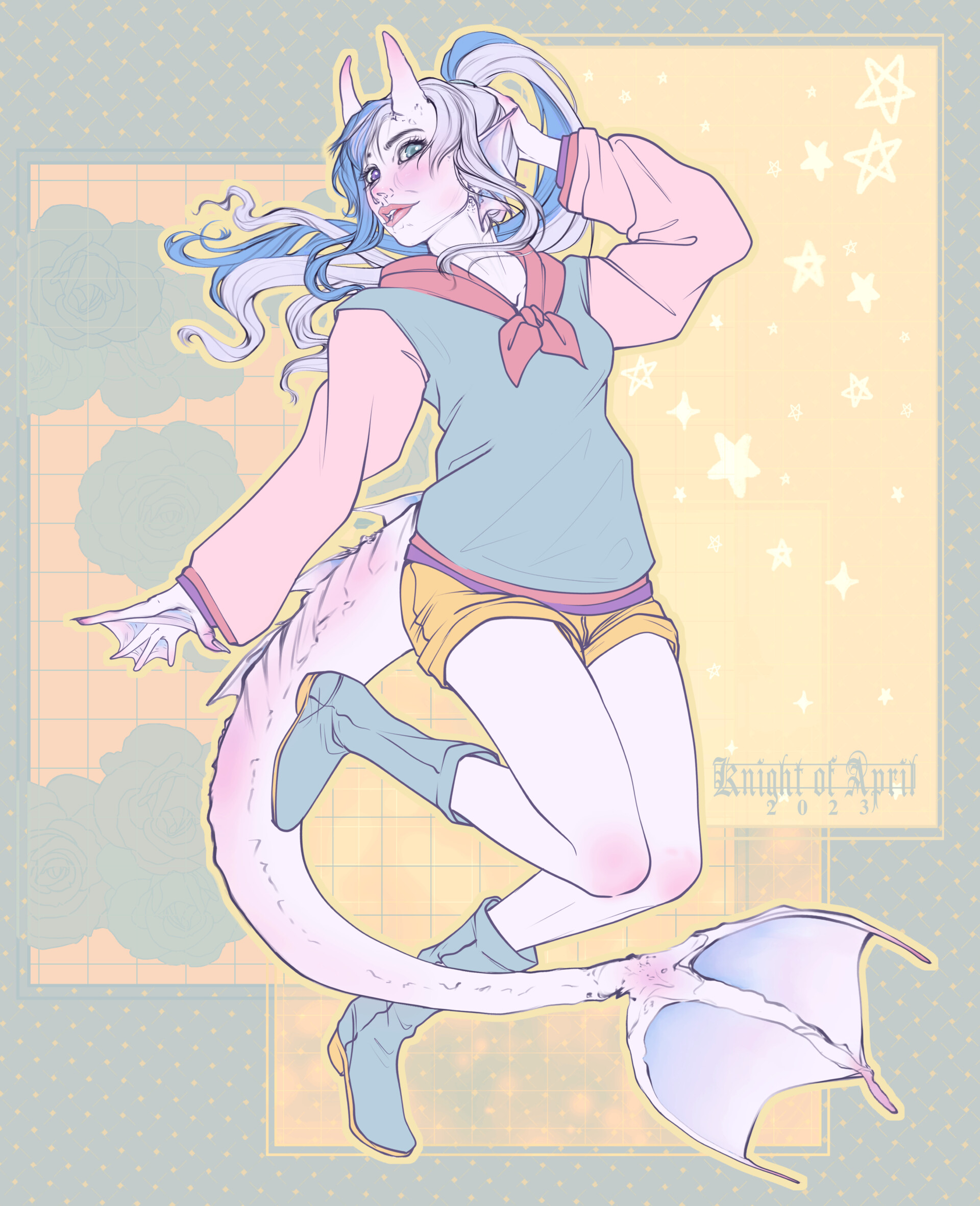 how to draw anime monster girl