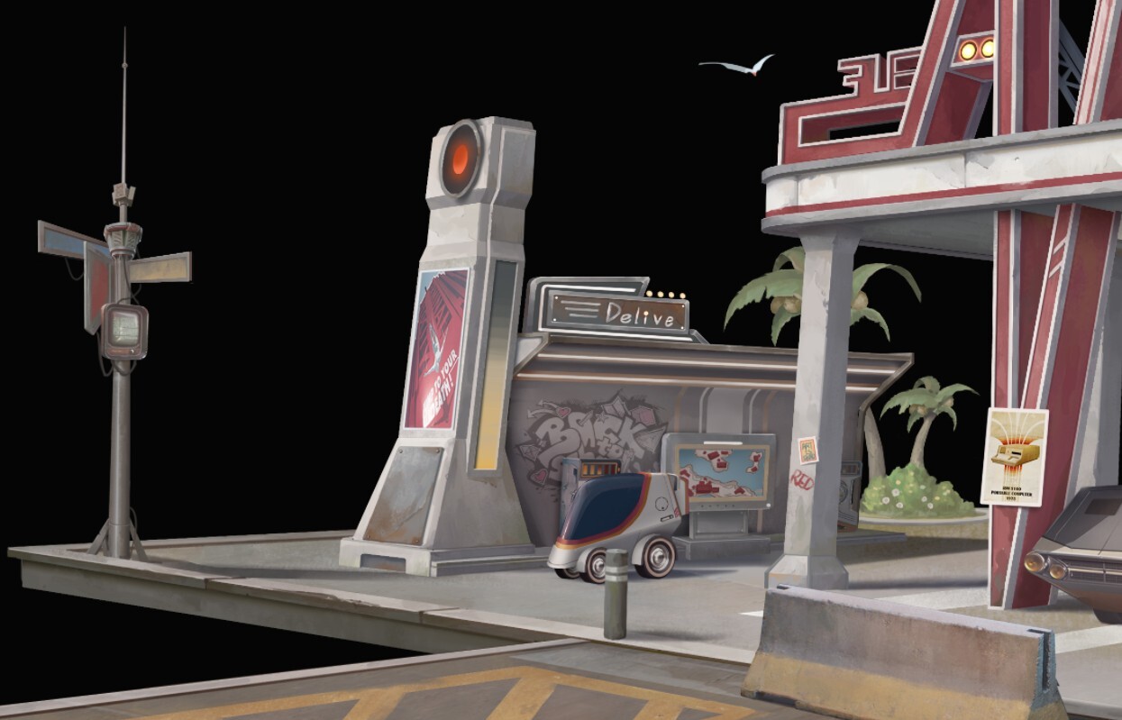 JI HUI - 科幻，废土，赛博朋克，酒吧 Sci-fi bar