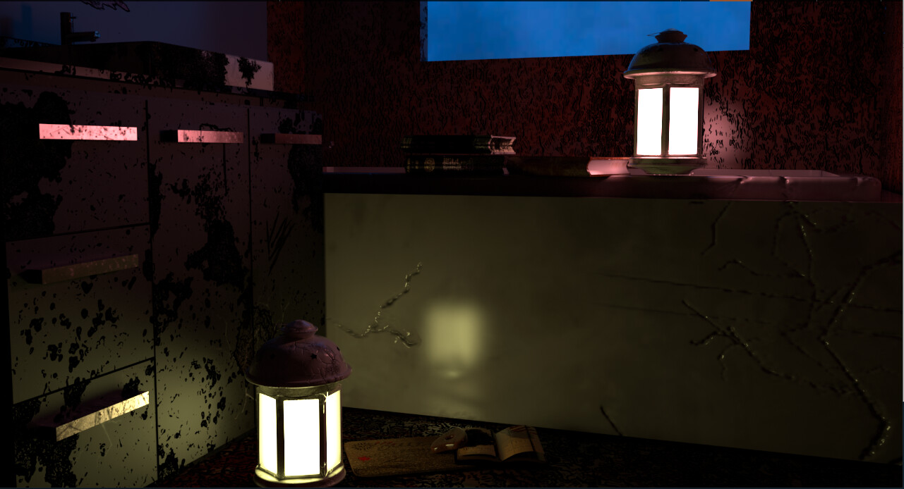 ArtStation - 3D Horror Bathroom