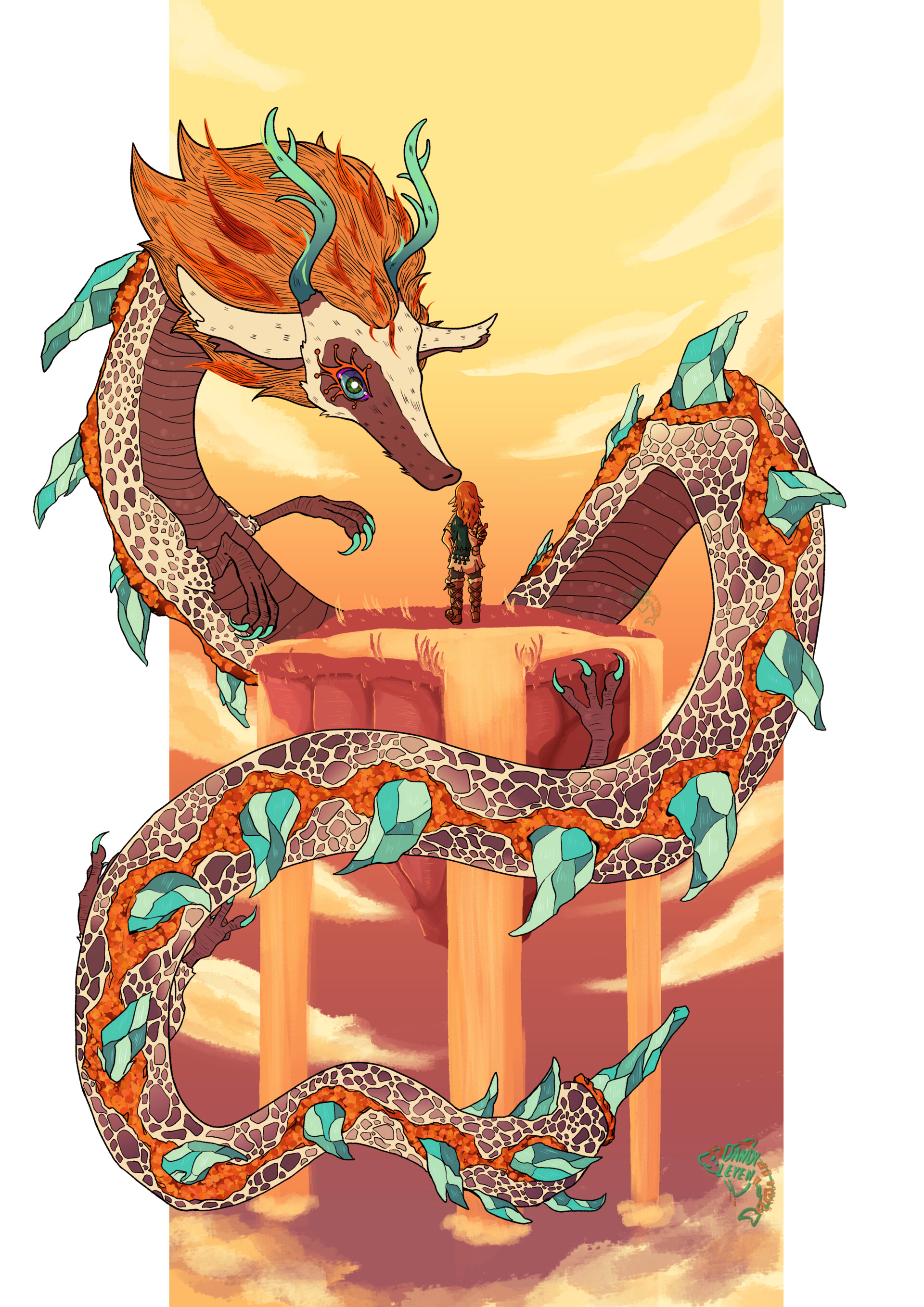 ArtStation - [Fanart] Link coming face to face with the Light Dragon