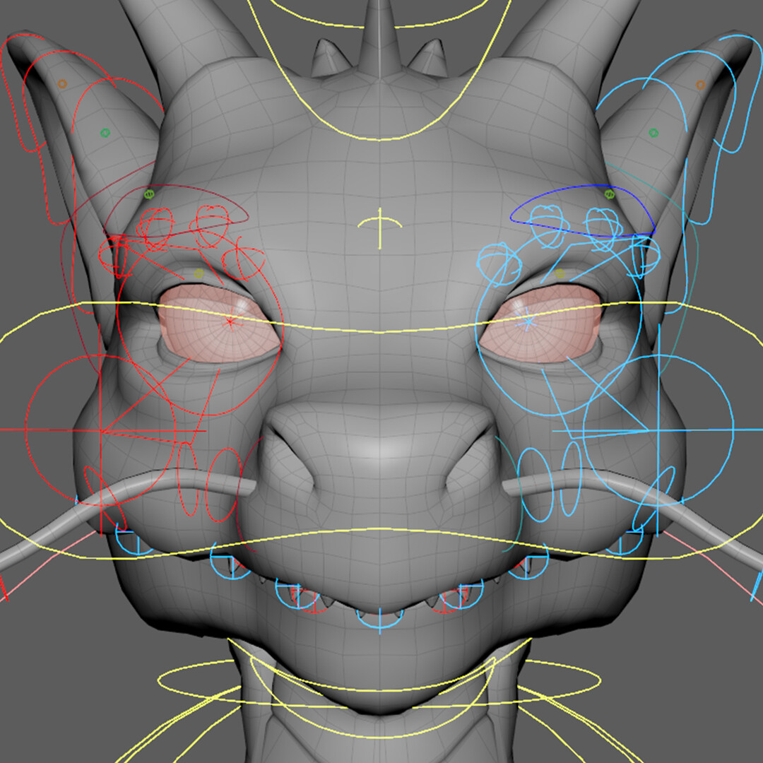 ArtStation - Young Chinese dragon Rig