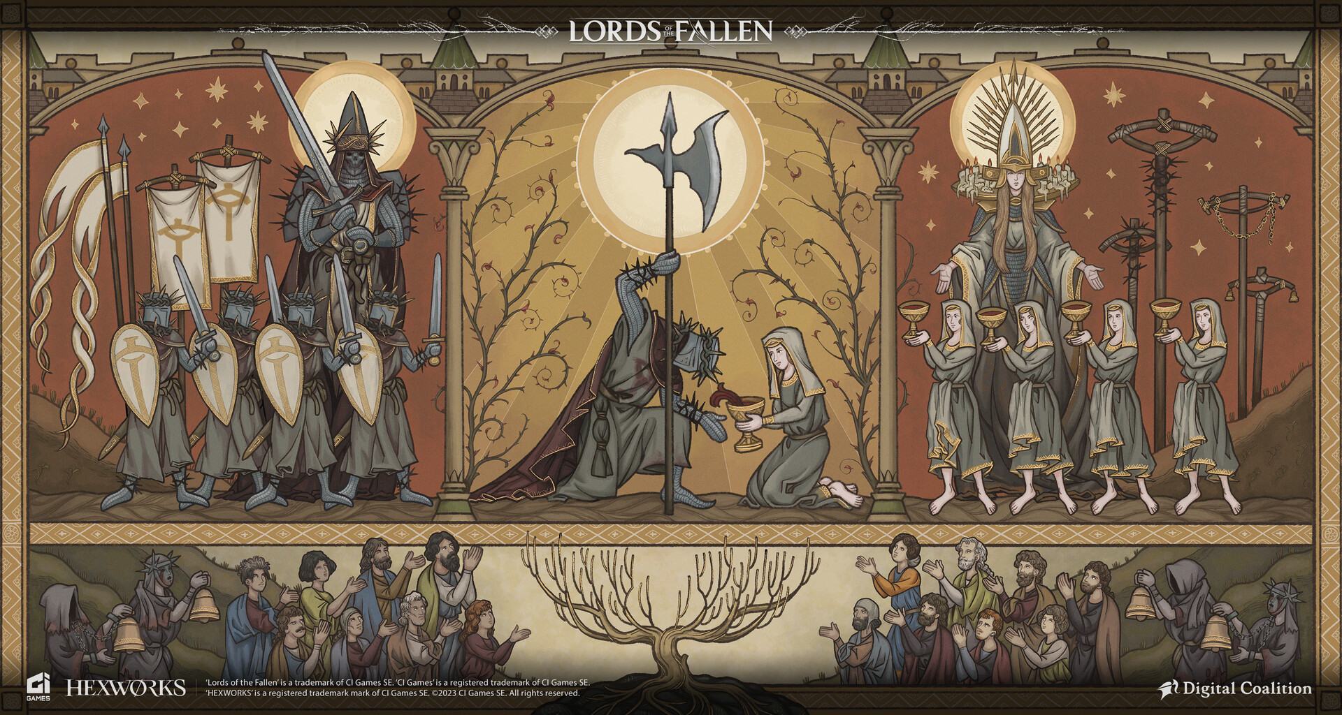 ArtStation - Lords of the Fallen - Mural Paintings
