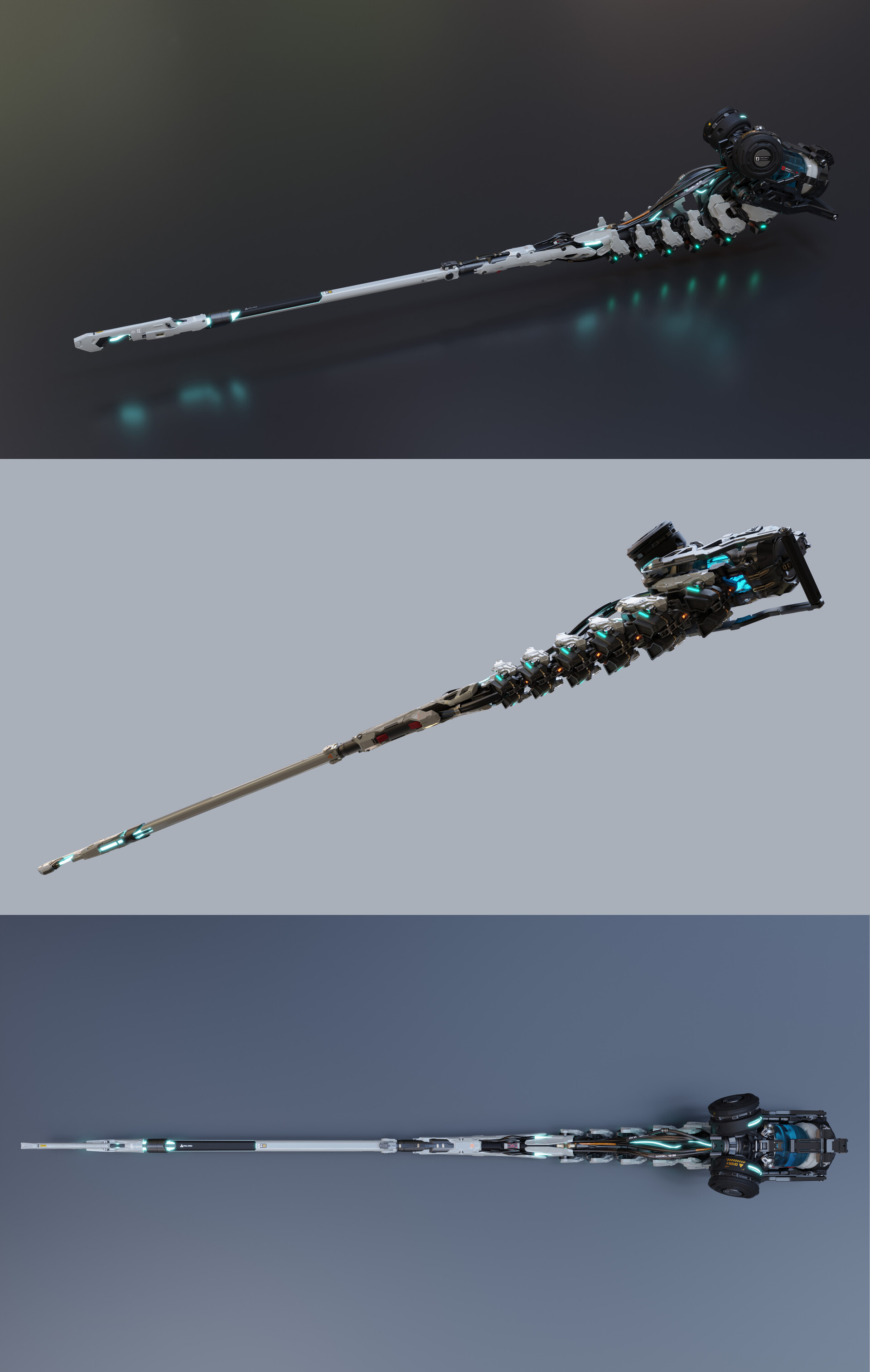 ArtStation - cyberpunk Gandalf's staff