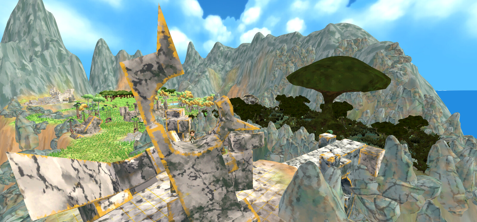 Ander Basterretxea - Low poly Open world scene