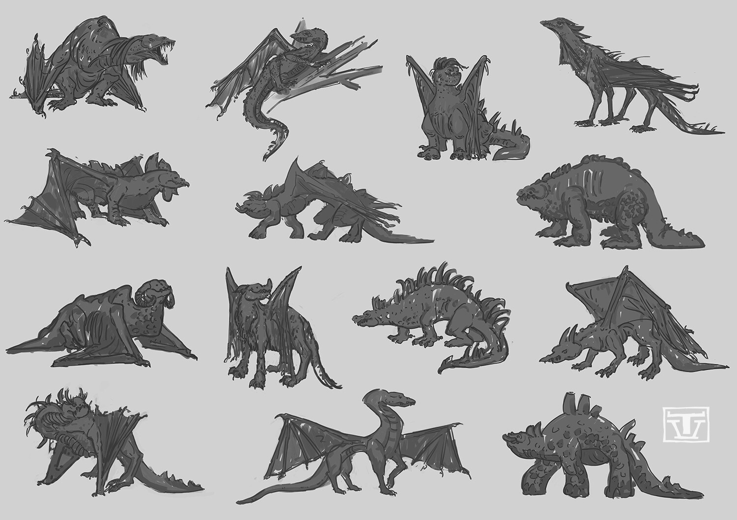 ArtStation - Dragon character design