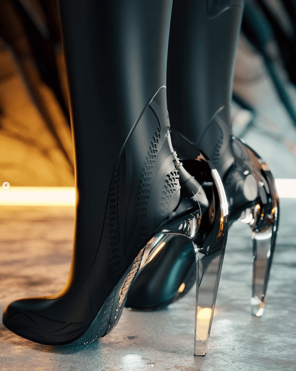 ArtStation - LOOK 4: CALF-LEATHER THIGH HIGH “NOTA” BOOT WITH SCULPTED ...