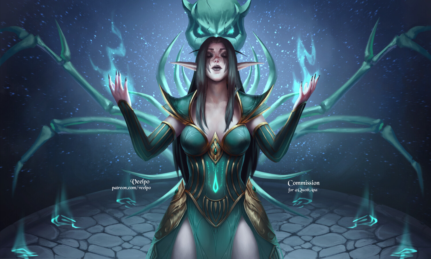 ArtStation - Illustration with OC Deathlord Aryennya