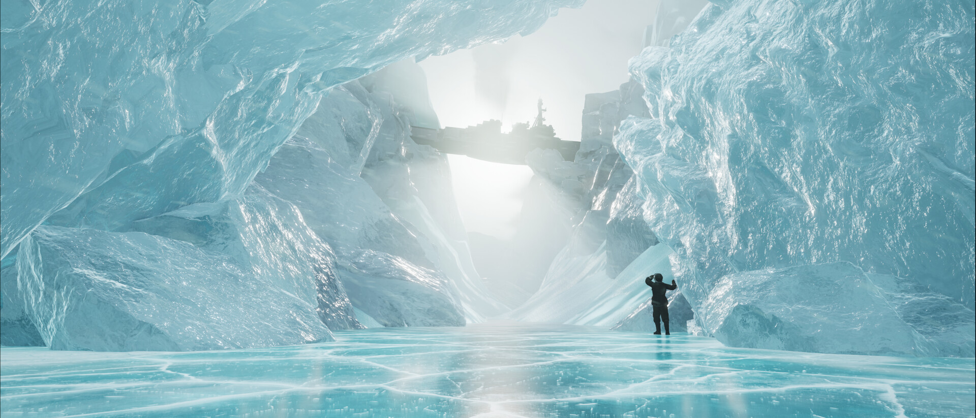 Nate Ryman - "How'd that get there?" UE5 Parallax Ice Shader Study