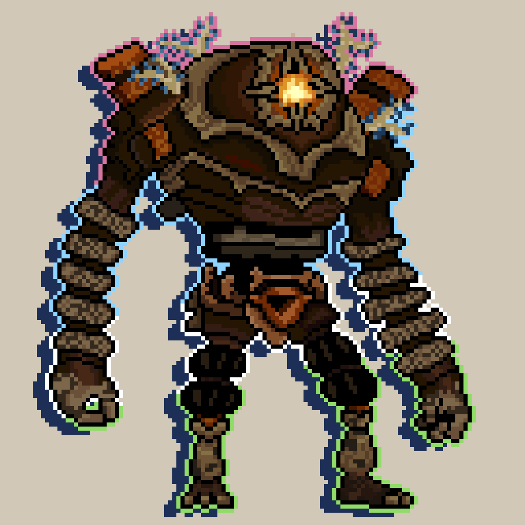ArtStation - Genshin Impact Ruin Guard Pixel Art