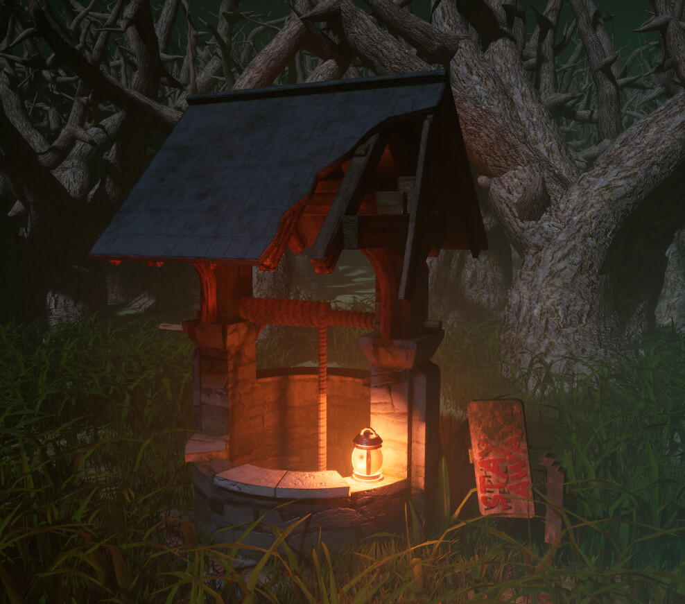 ArtStation - USW Art Test - Abandoned Well