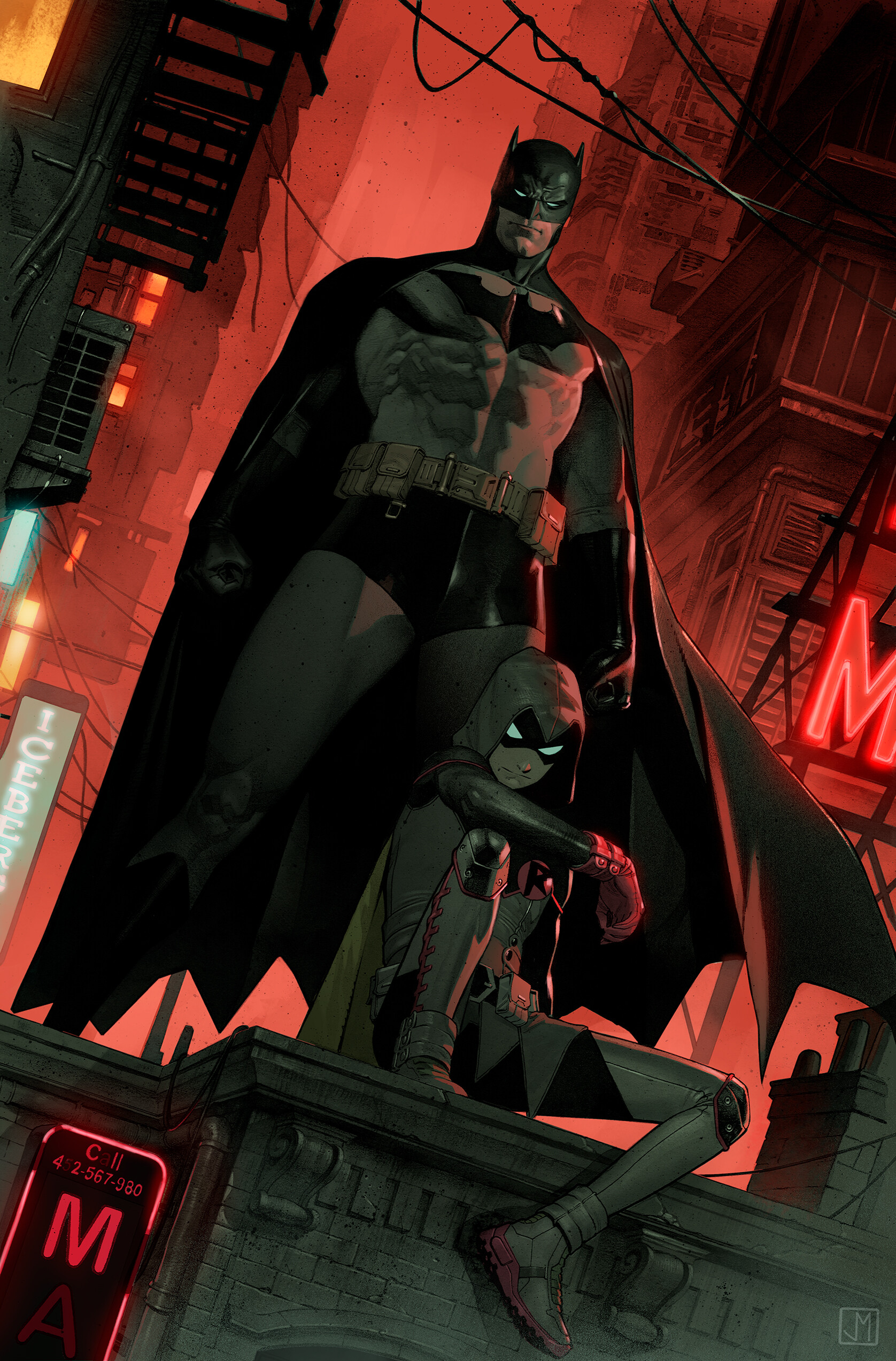 ArtStation - Batman and Robin #5 variant cover