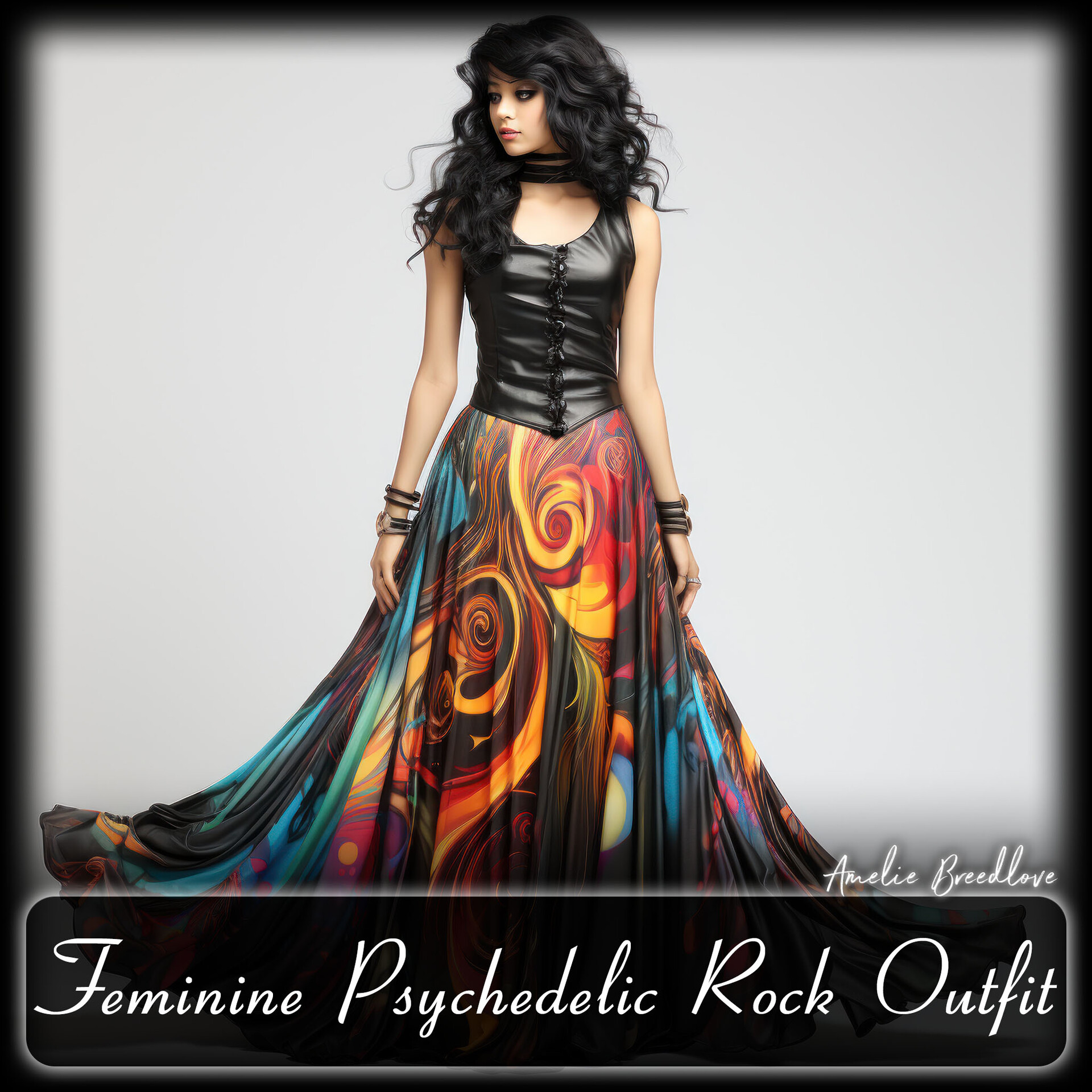 ArtStation - 200 Feminine Psychedelic Rock Outfit Reference Pack | 4K ...