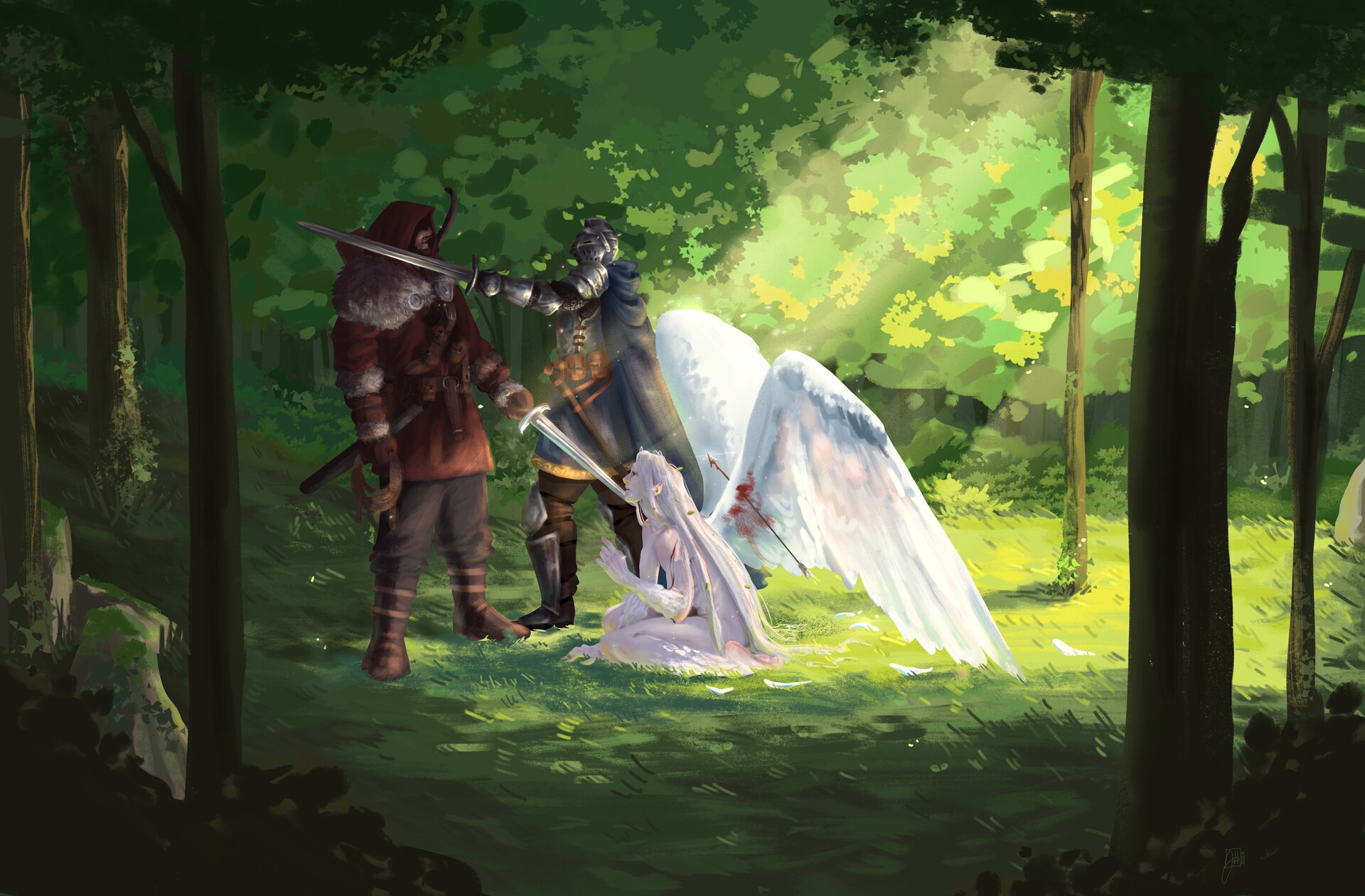 ArtStation - Angel Hunter Illustration