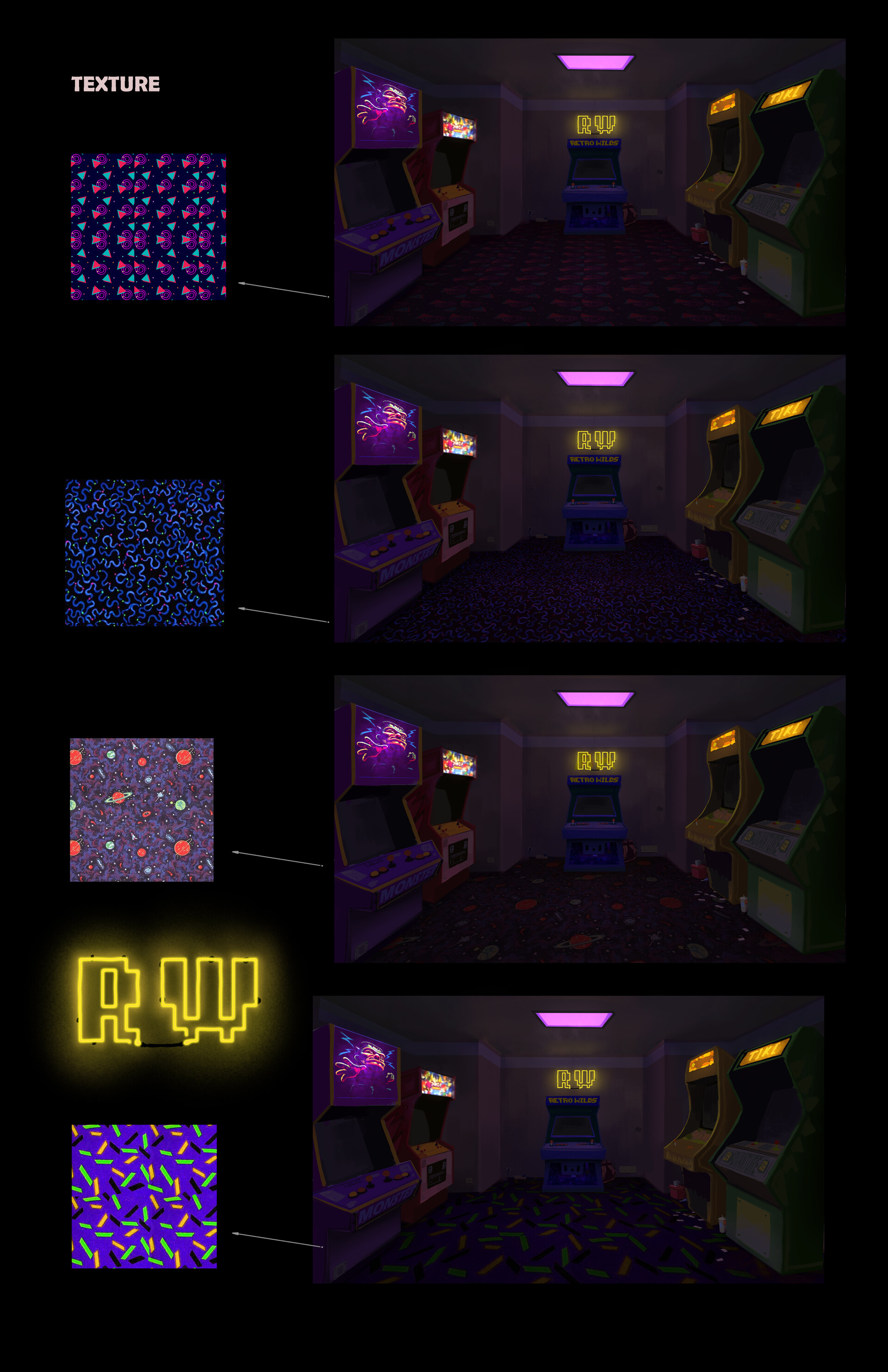 Kian Kiani - Arcade game set design