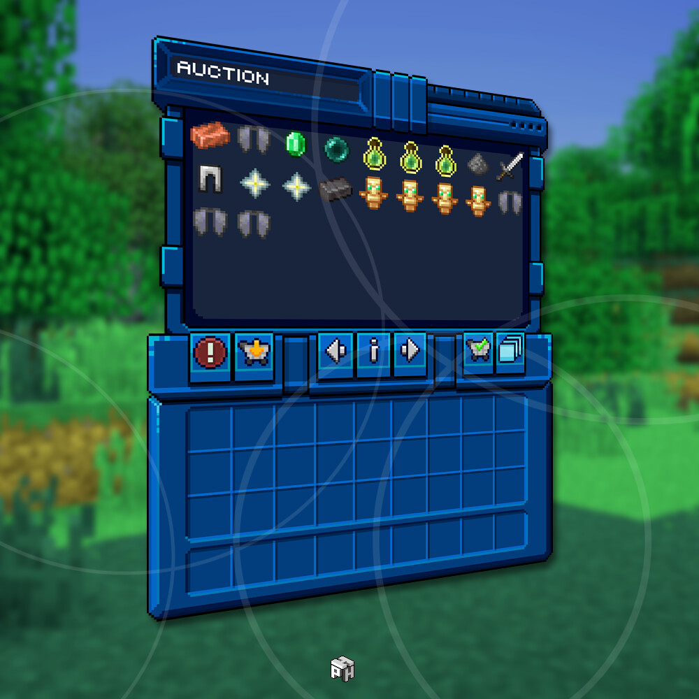 ArtStation - [Minecraft] Custom Auction House GUI