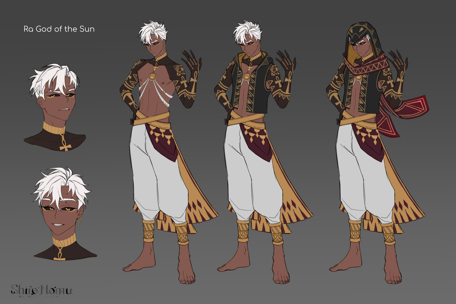 ArtStation - Character Design Development - HyuNilo God of the Sun