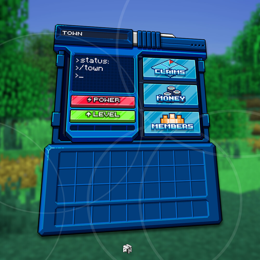 ArtStation - [Minecraft] Custom Town GUI