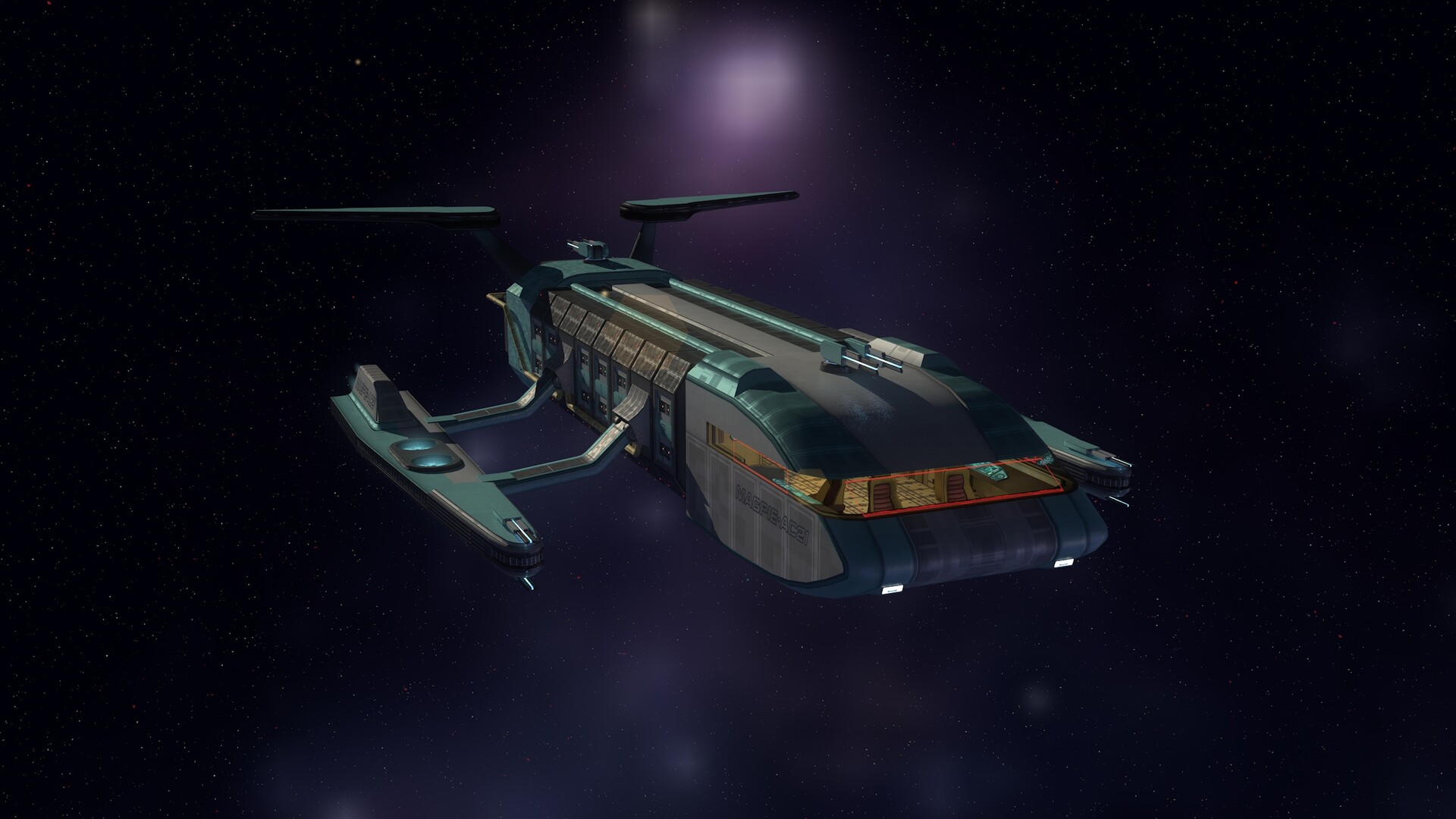 ArtStation - Magpie-class transport ship (fan design)