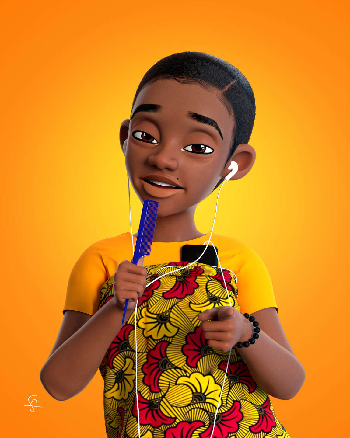 ArtStation - Afia of ghanaba - concept by @nilsbritwum