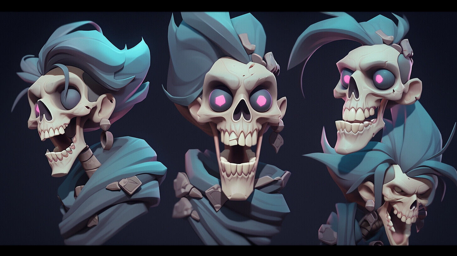 3D Head Sculpt References in 4K - Tika Art - +350 Undead Female Head ...