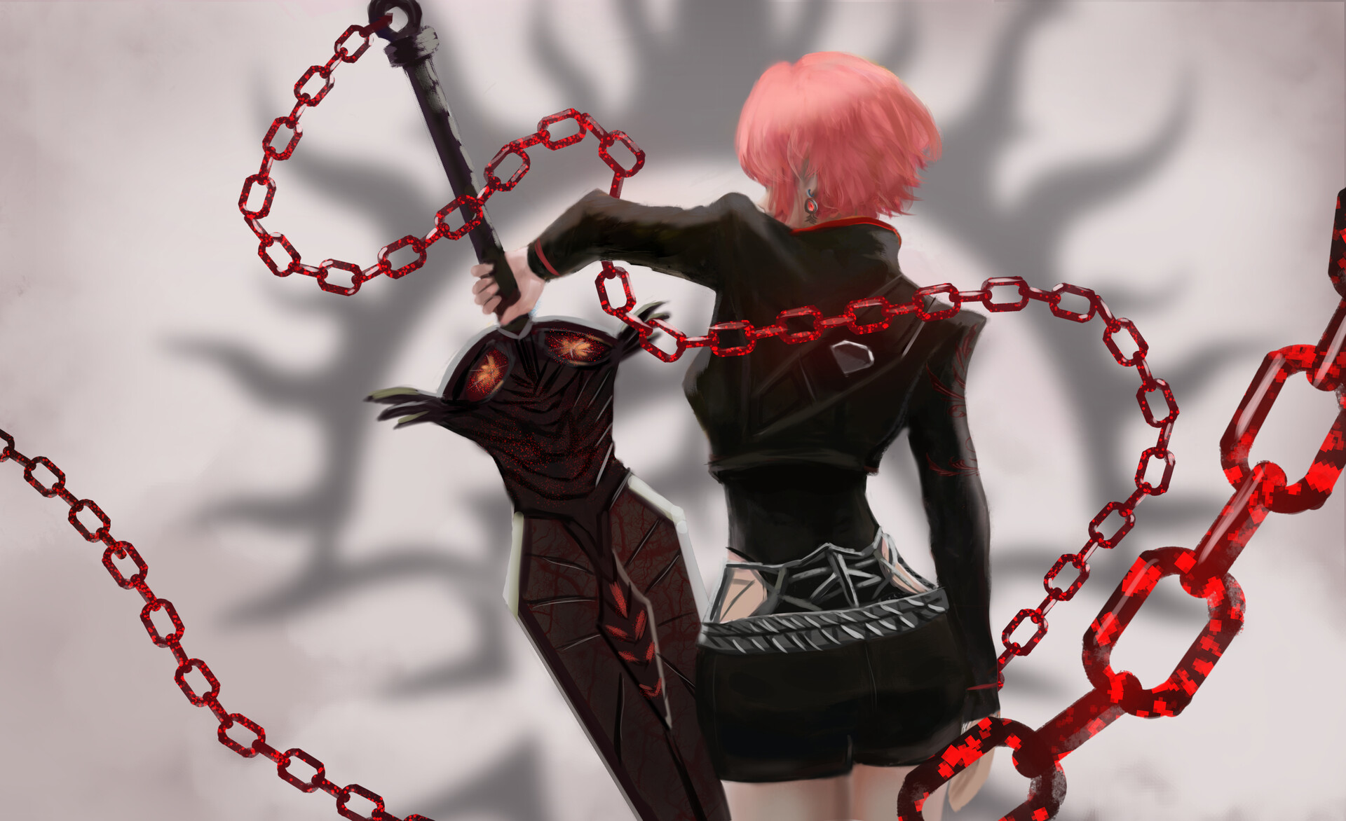 ArtStation - Blood claymore_ Blood chain